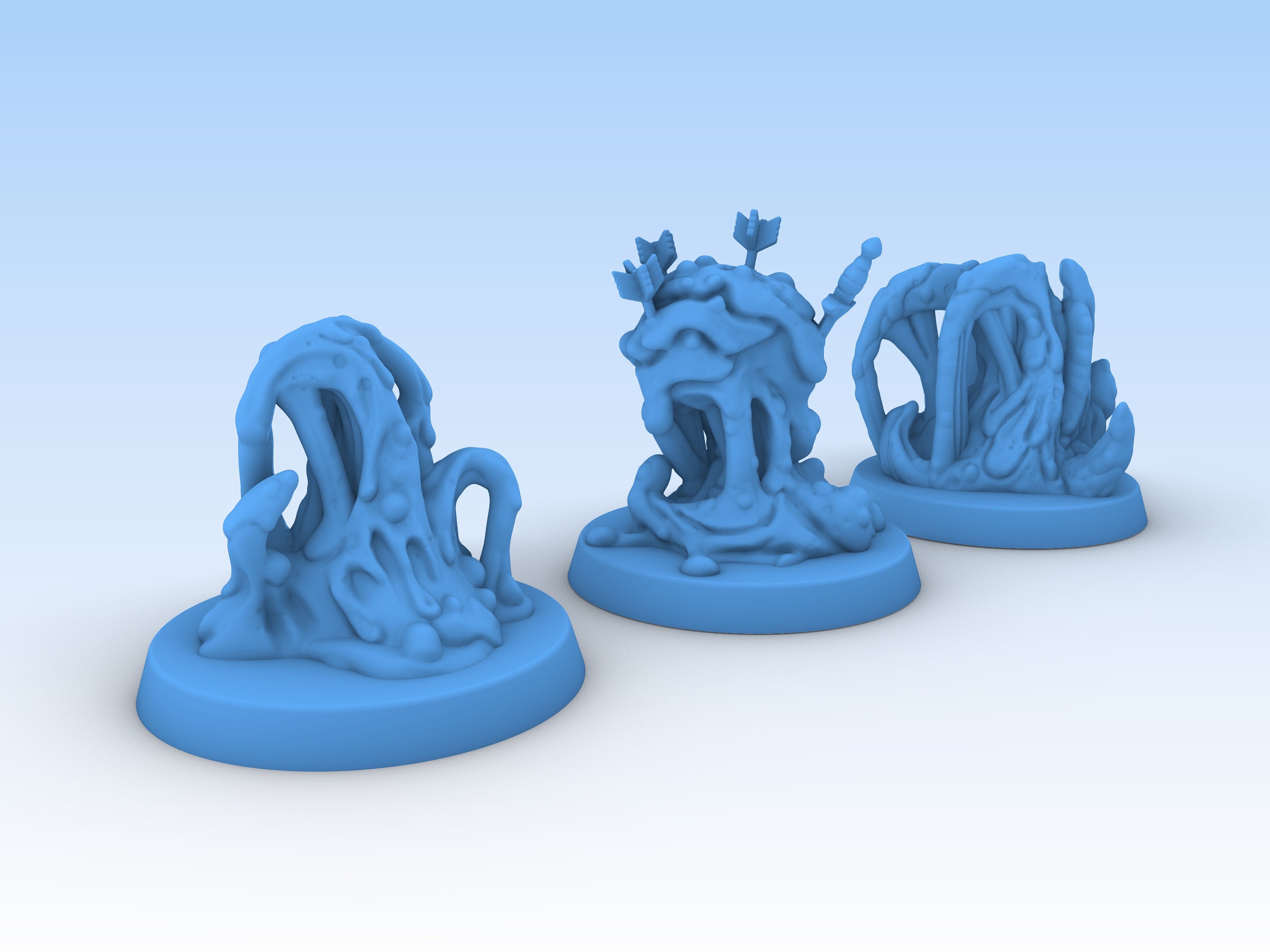 Ooze 28mm Resin Ooze Monster Miniatures Minis Pathfinder RPG Tabletop ...