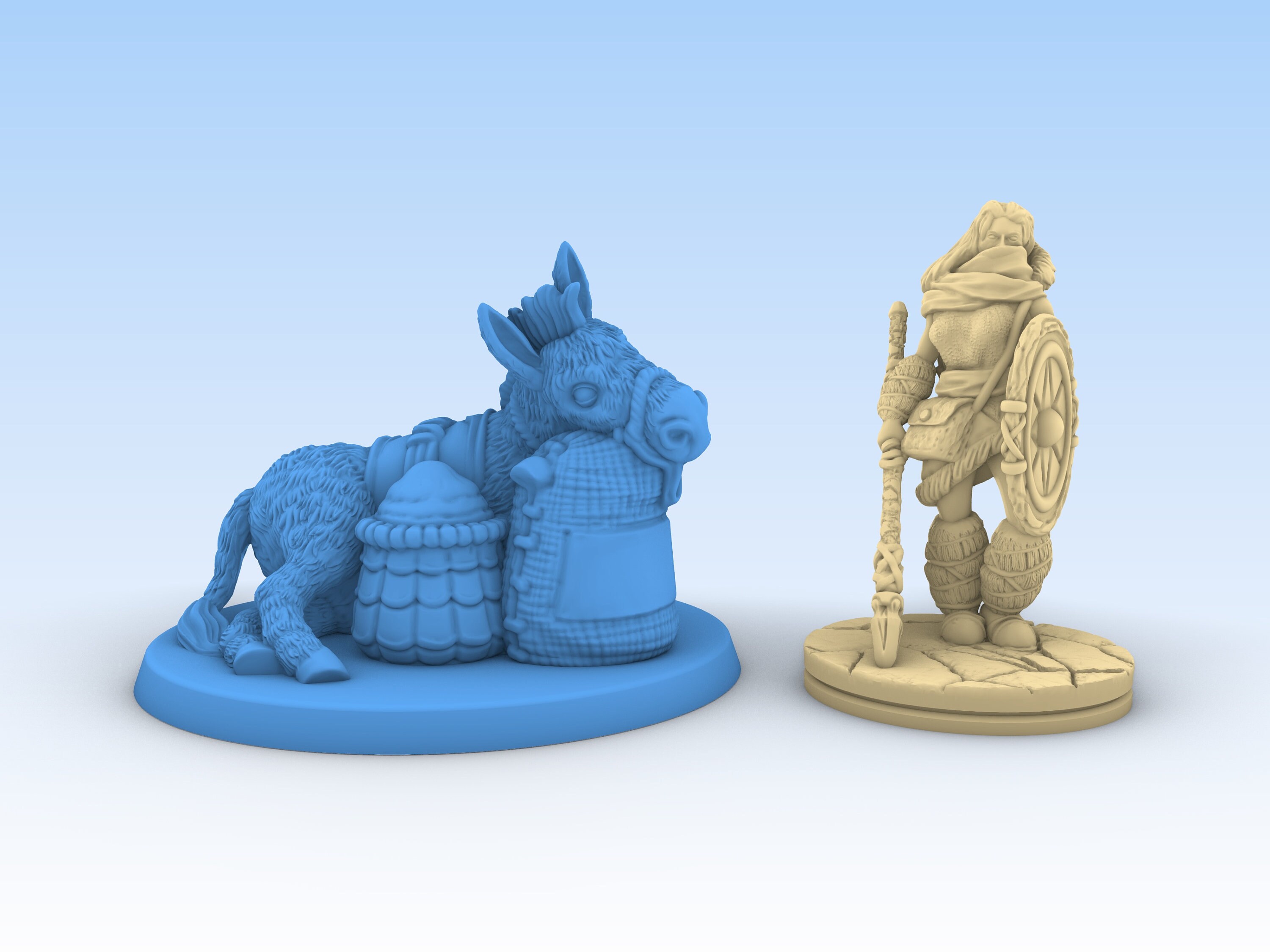 Donkey 28mm Resin Beast Miniatures Minis Pathfinder RPG Tabletop Dnd ...