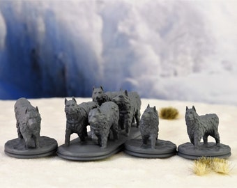 Wolf Large 28mm Resin Animal Miniatures Minis Pathfinder RPG Tabletop ...