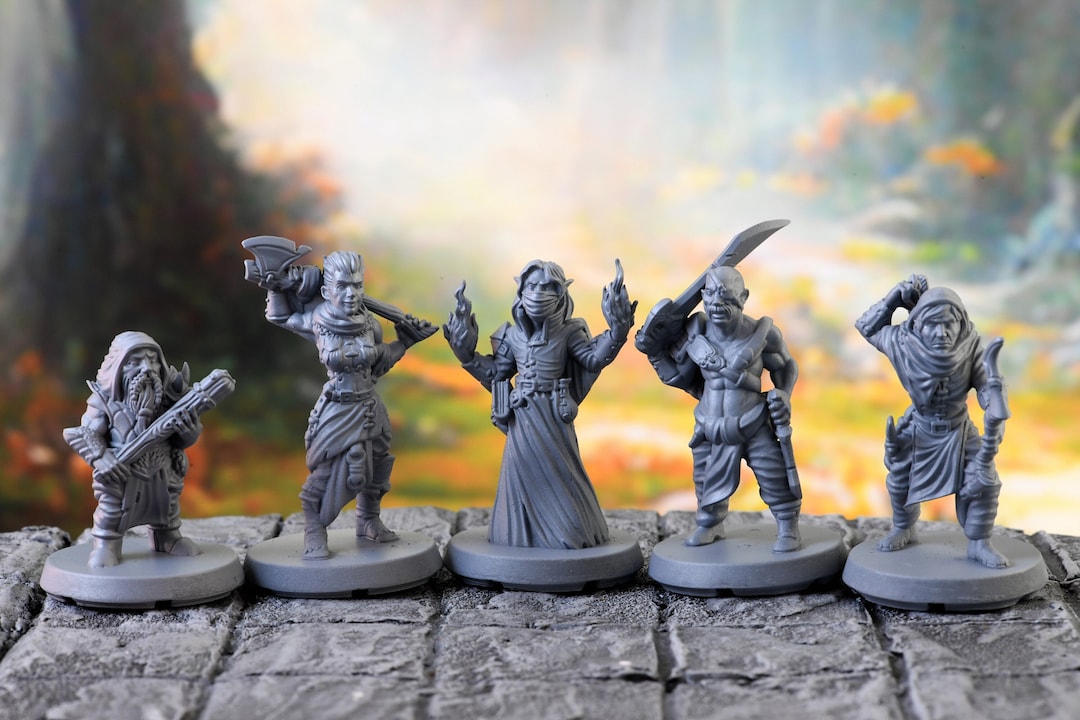 Bandits 28mm Resin NPC Humanoid Miniatures | Minis | Pathfinder | RPG ...