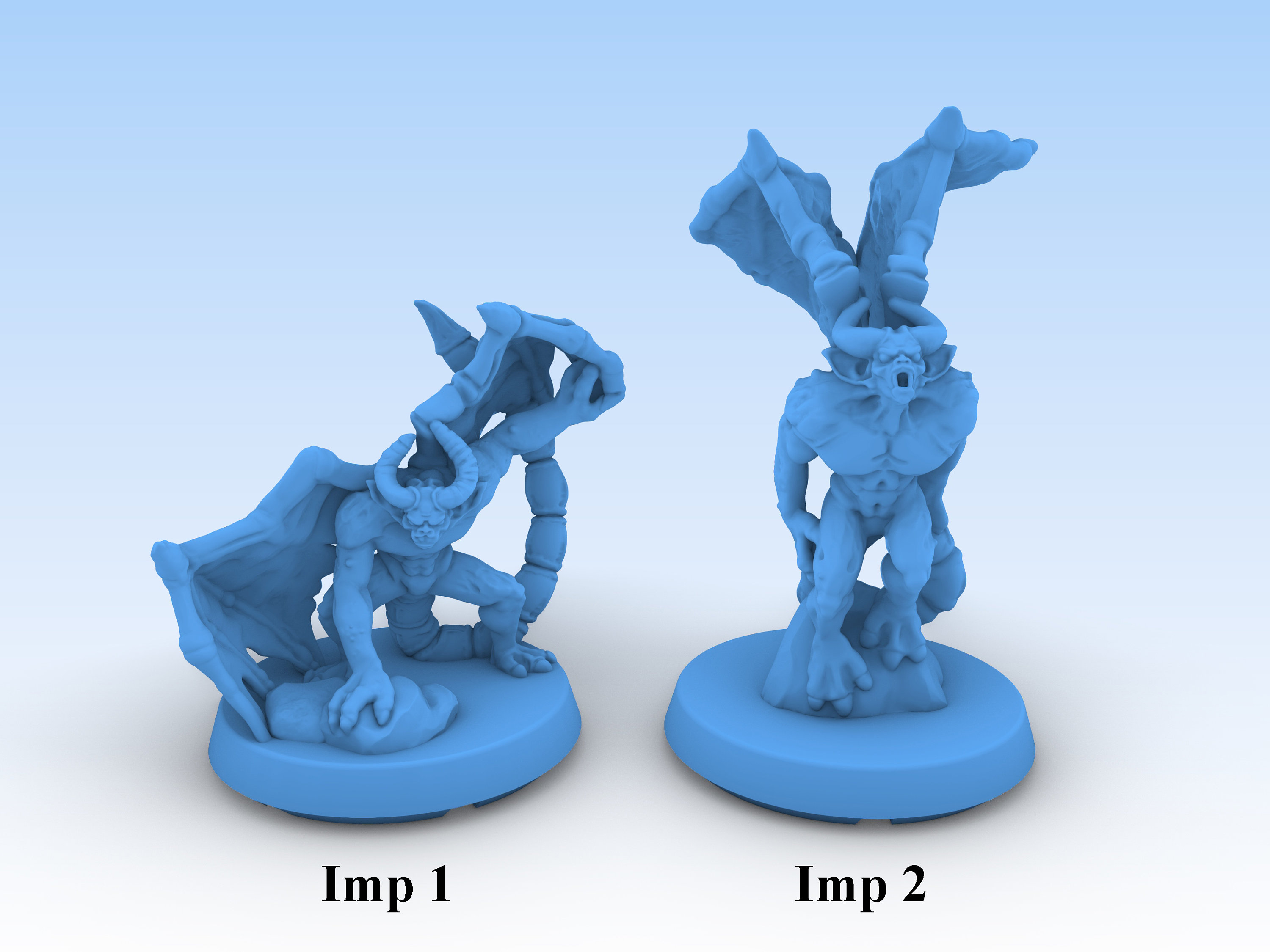Imp 28mm Resin Fiend Miniatures Minis Pathfinder RPG Tabletop Dnd ...