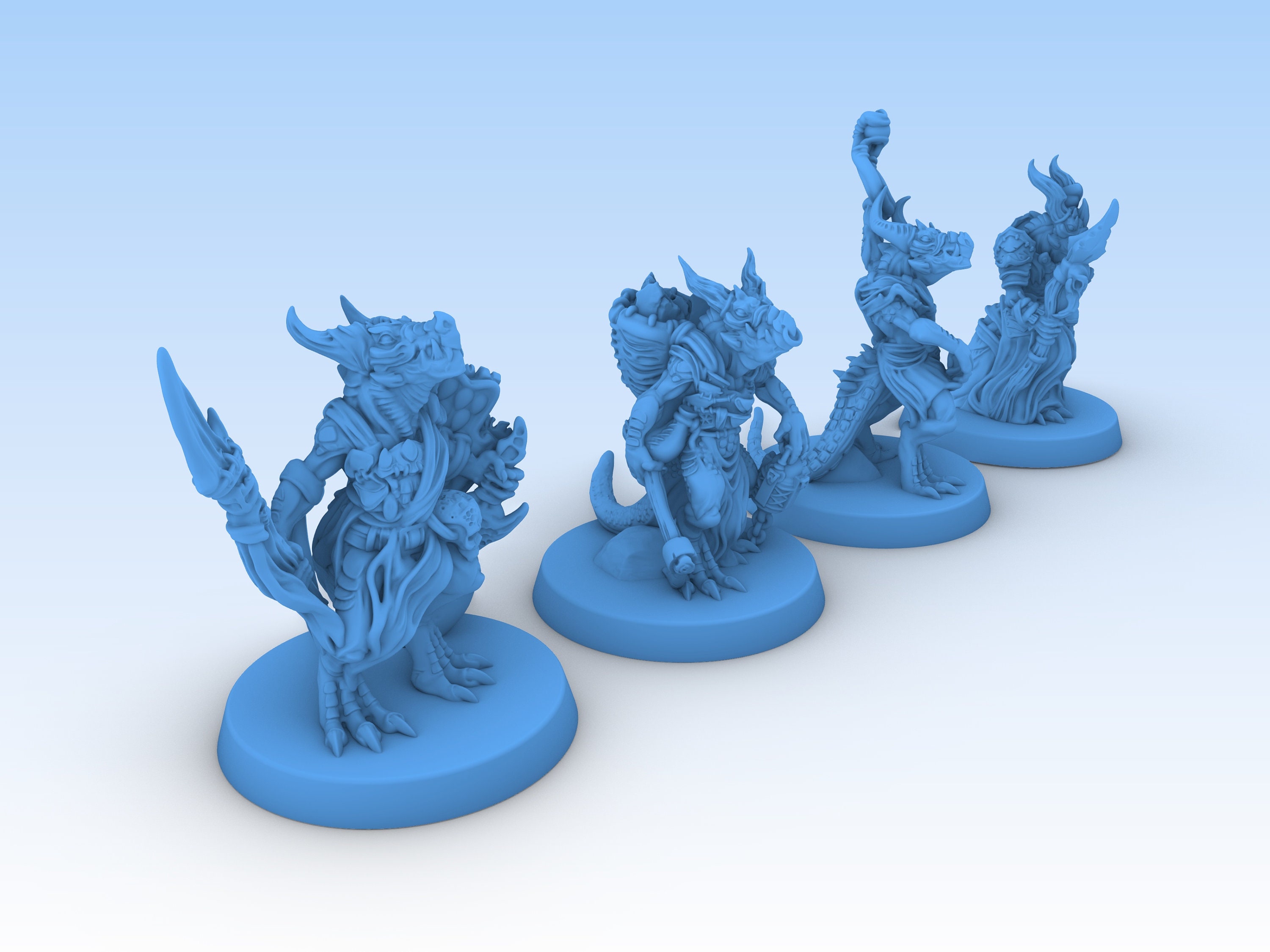 Kobolds 28mm Resin Draconic Humanoid Miniatures Minis Pathfinder RPG ...