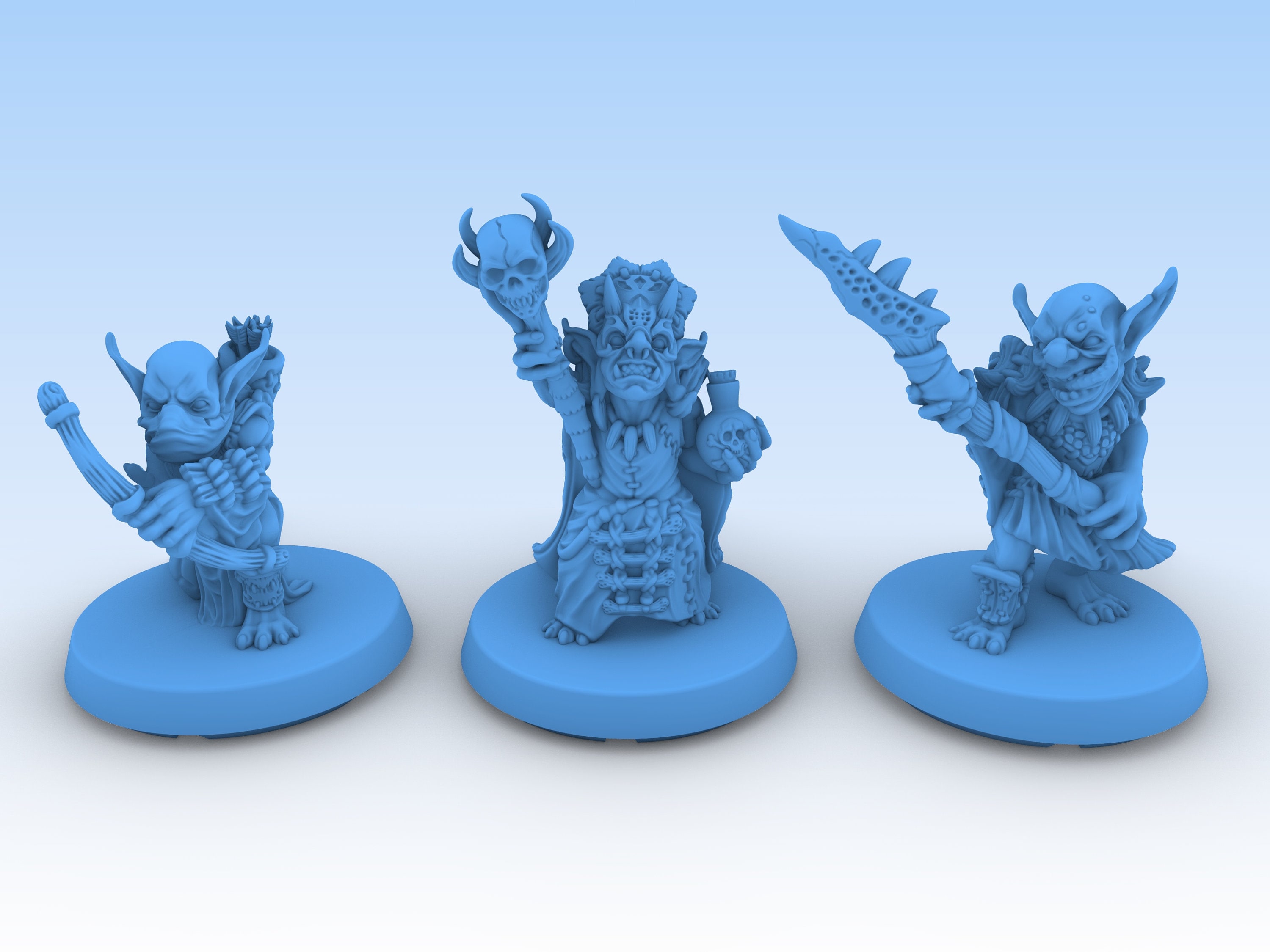 Goblins 28mm Resin Humanoid Monster Miniatures Minis - Etsy