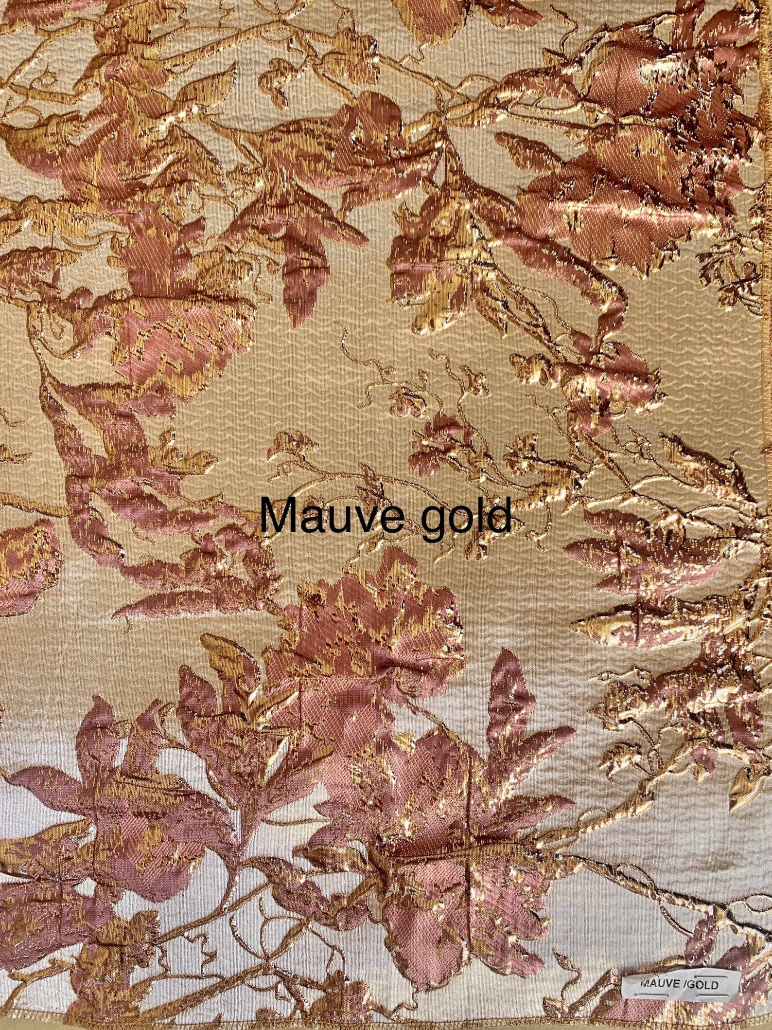 5 Yards Floral Metalic Brocade Fabric, Width 56 in 9 Elegant Colors ...