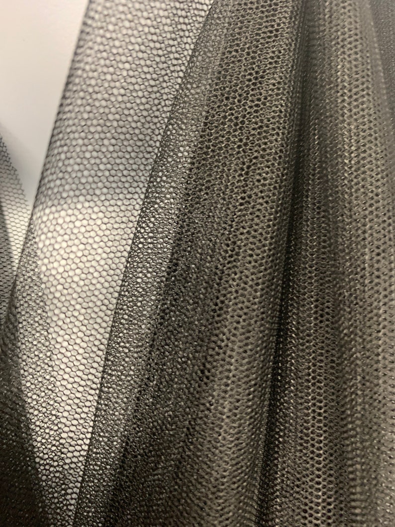 Black Mesh Fabric by Yard. 100% Polyester Mesh Fabric Width 55 Inches ...