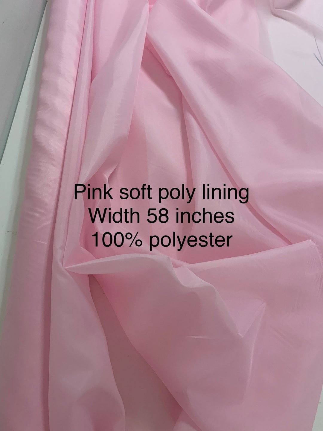Poly Lining Fabric - Pink - 59" Width - Etsy