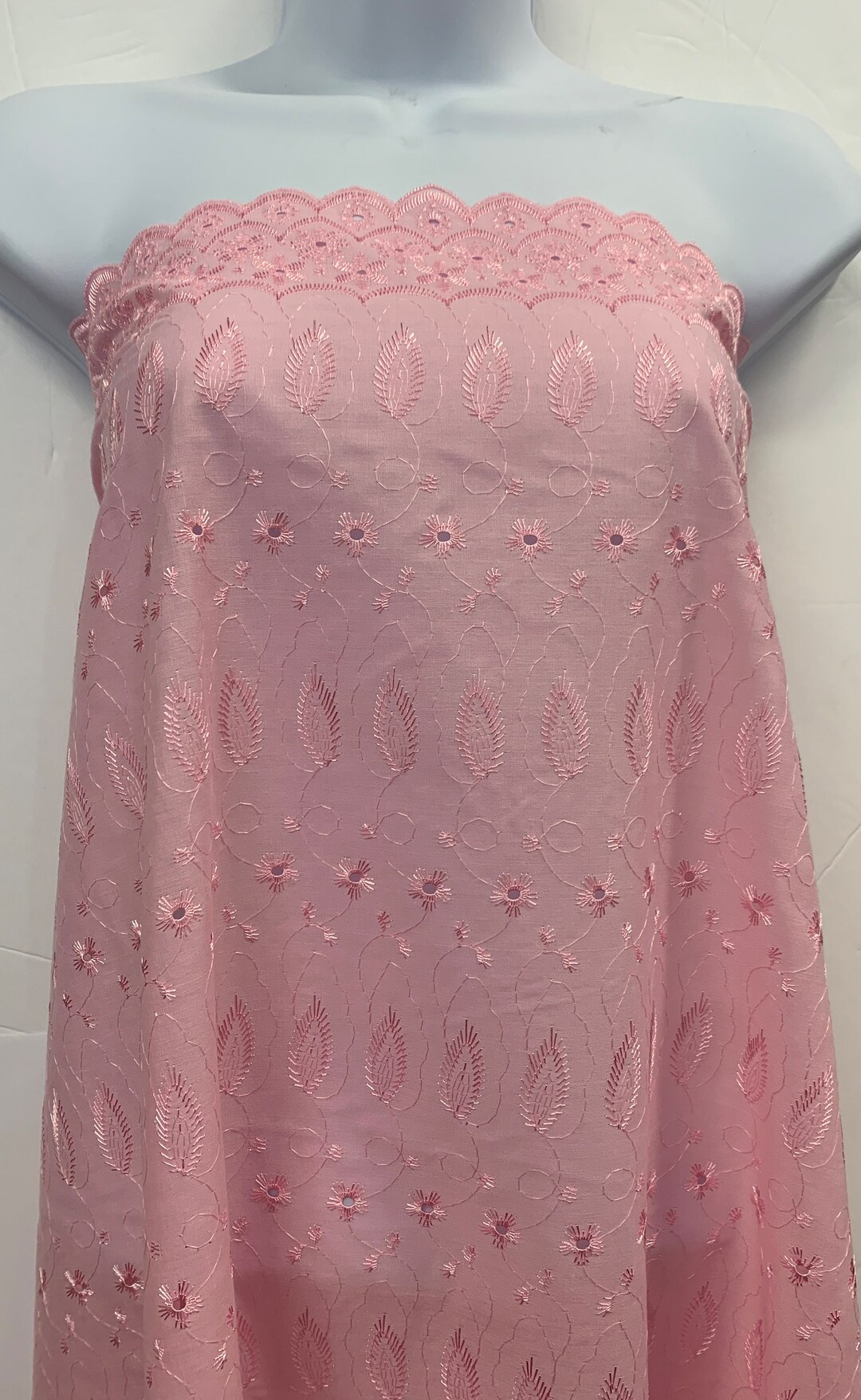 Eyelet Fabric - Pink - 42" Width - Etsy