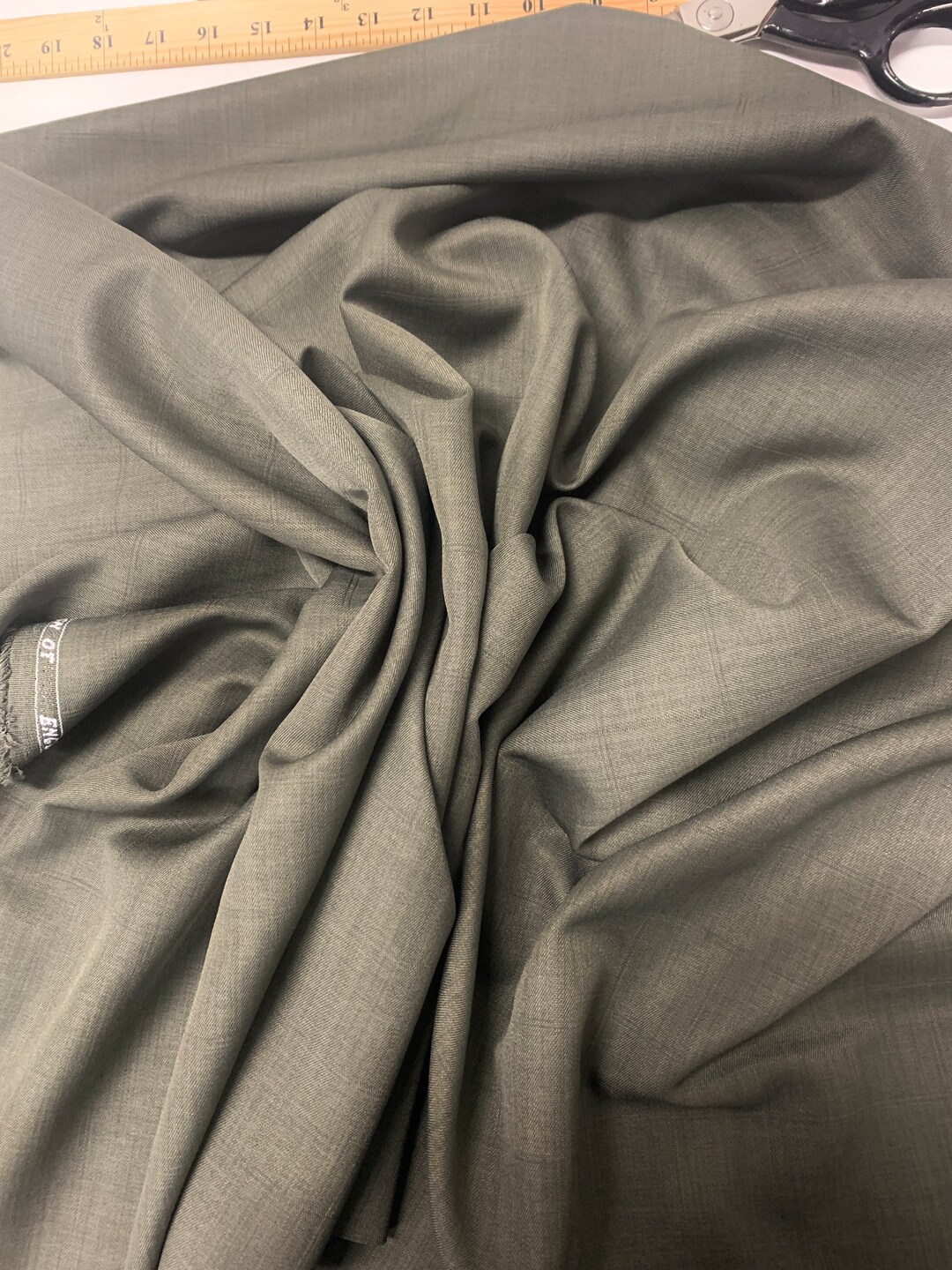 Suiting Fabric. Color Sage Design 18549E 100% Polyester Width 58/60 ...