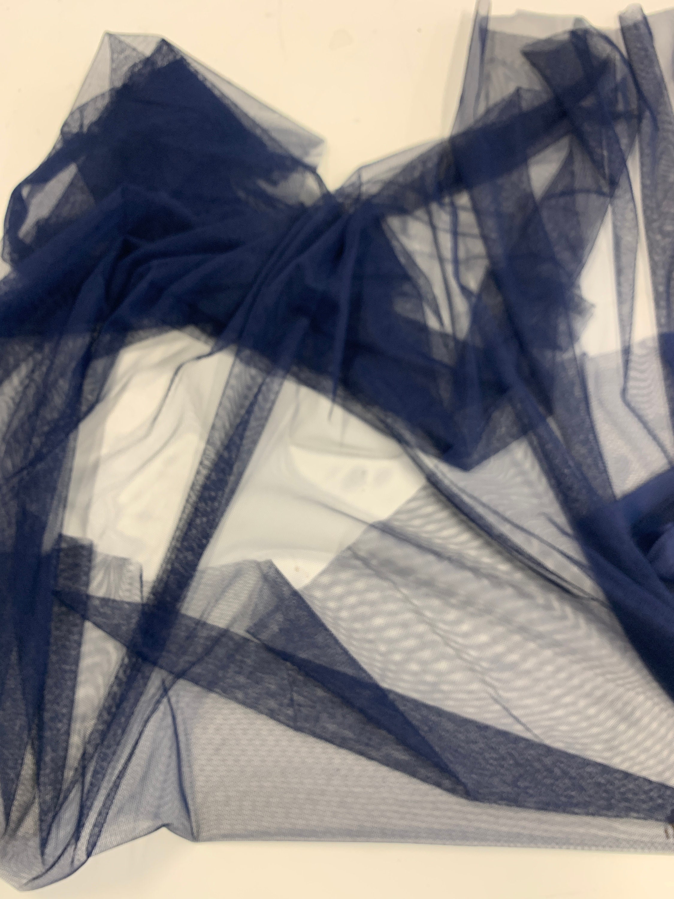 Navy Mesh Fabric by Yard. 100% Polyester Mesh Fabric Width 55 Inches in ...