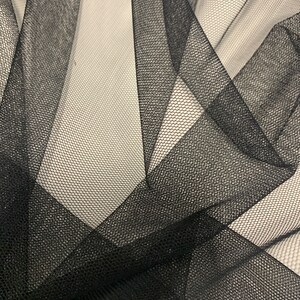 Black Mesh Fabric by Yard. 100% Polyester Mesh Fabric Width 55 Inches ...