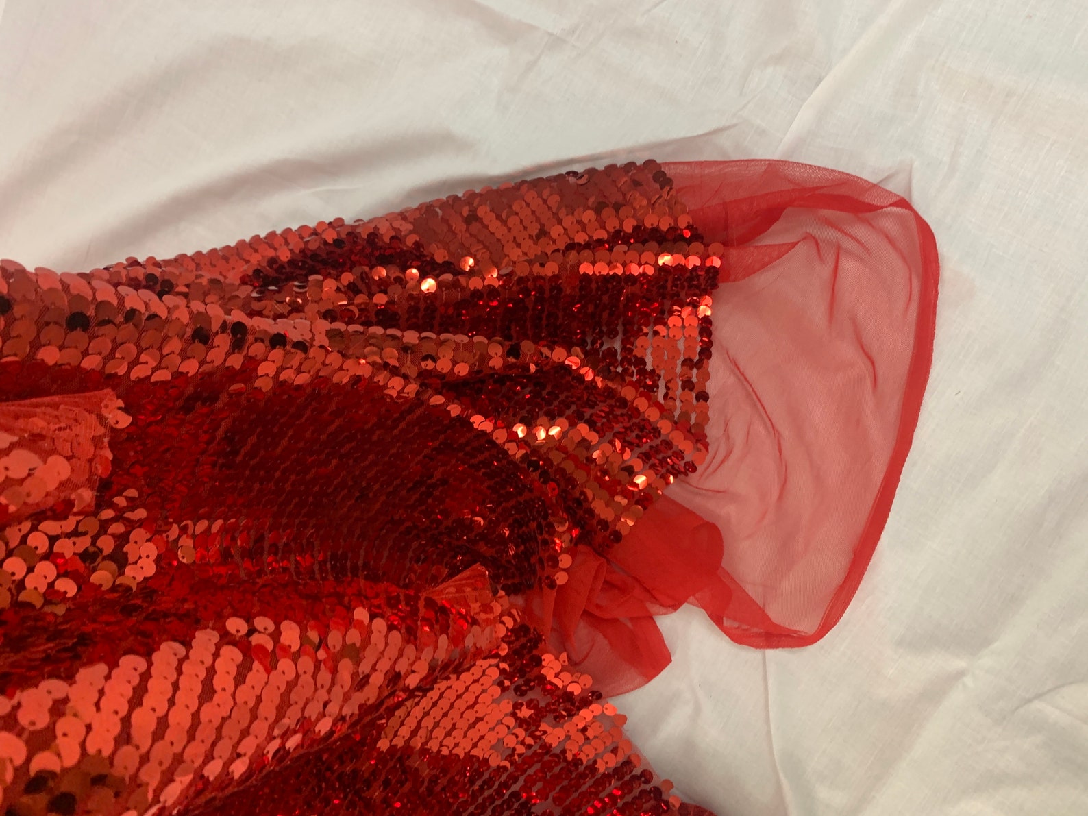 Sequence Fabric - Red - 58" Width - Etsy