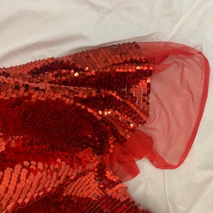 Sequence Fabric - Red - 58" Width - Etsy