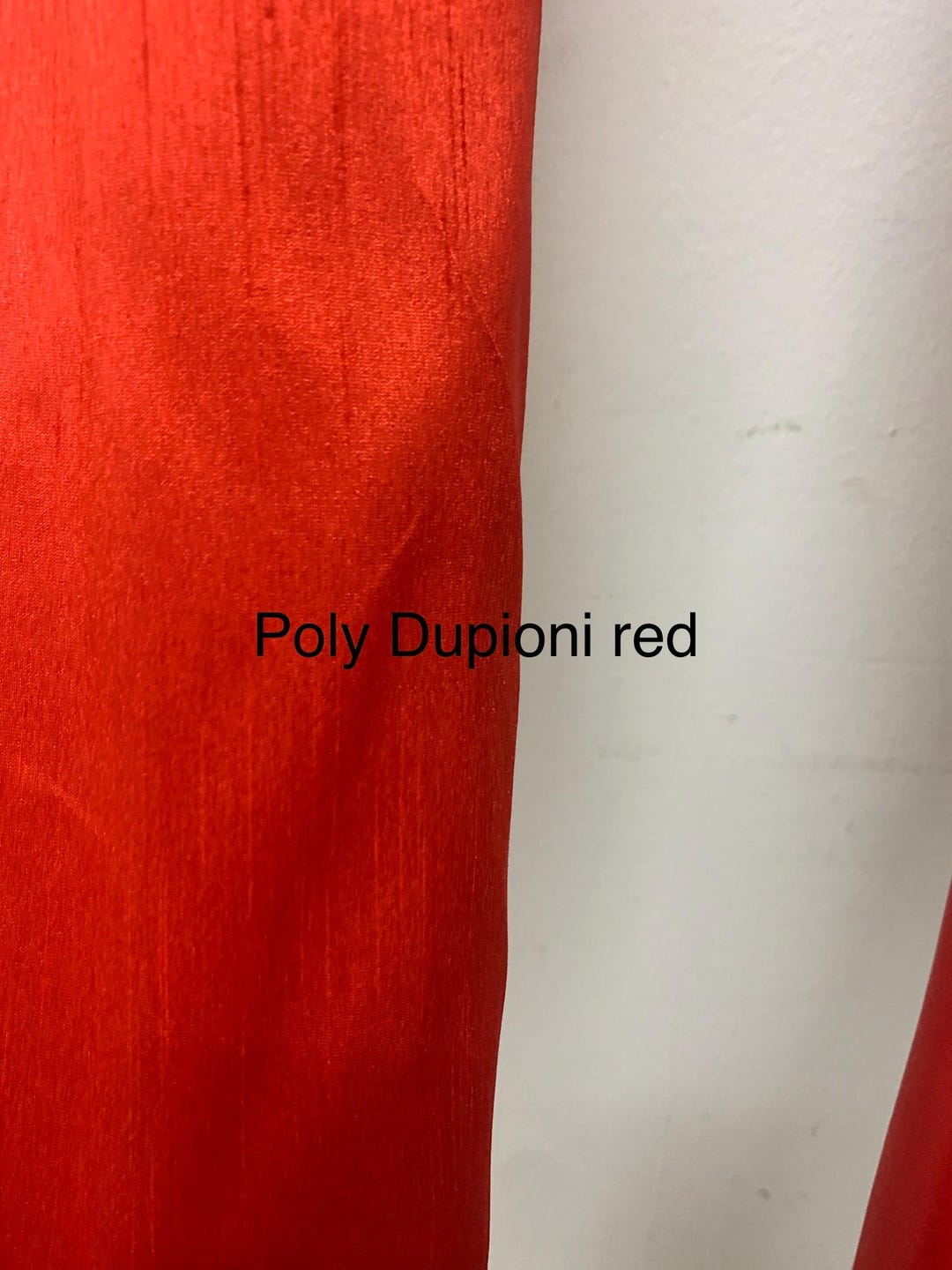 Red Poly Dupioni 54" - Etsy