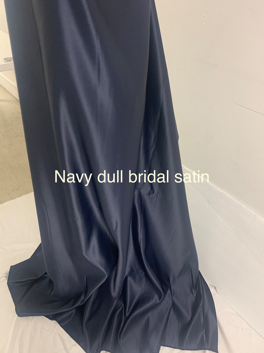 2 Yards Dull Satin Fabric - Navy - 59" Width - Etsy