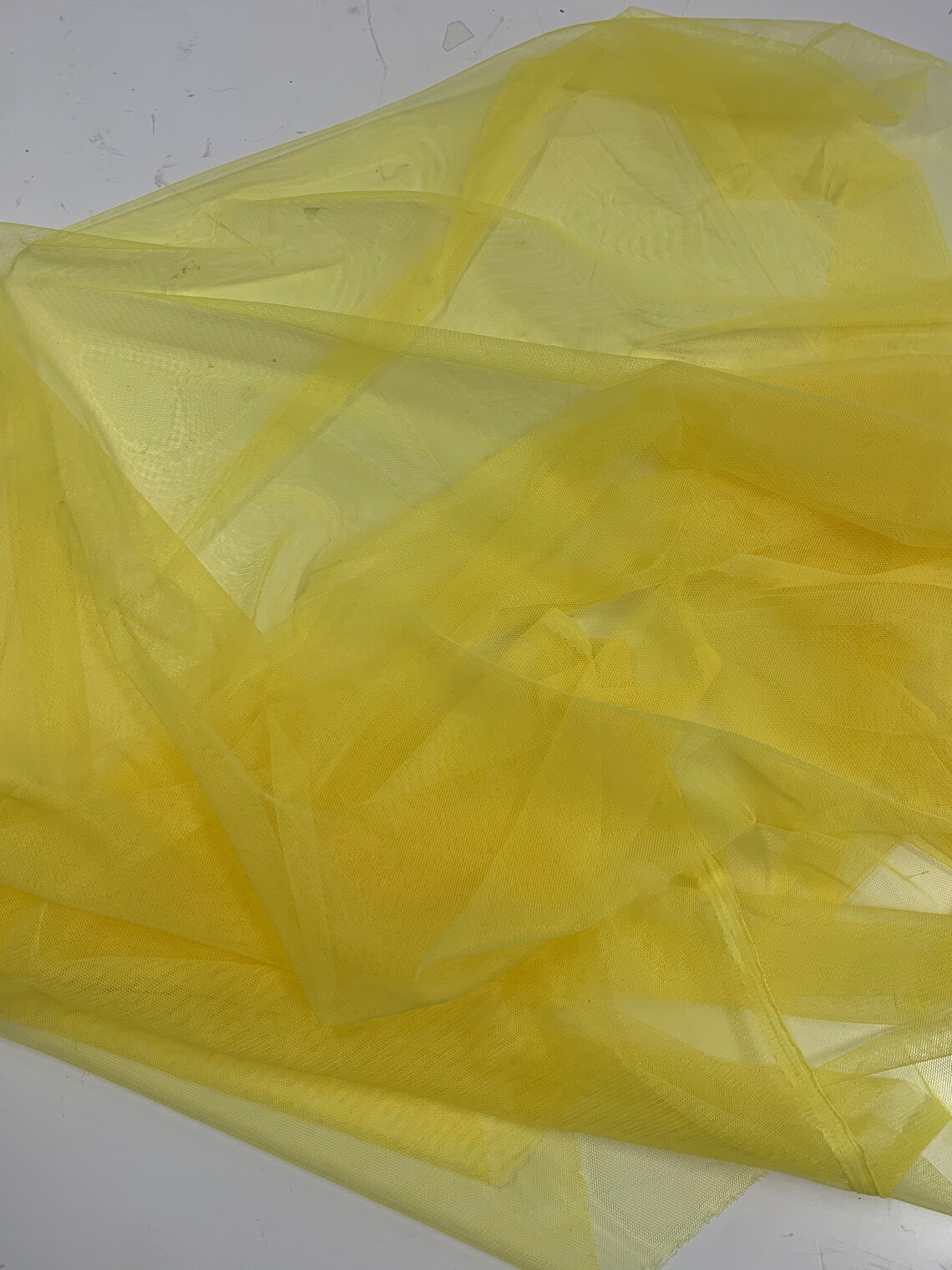 Yellow Mesh Fabric by Yard. 100% Polyester Mesh Fabric Width 55 Inches ...