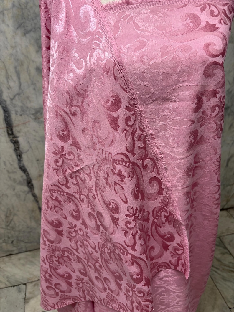 Damask Fabric - Dusty Rose - Poly Cotton - 58" Width - Ref. Damask NAS ...