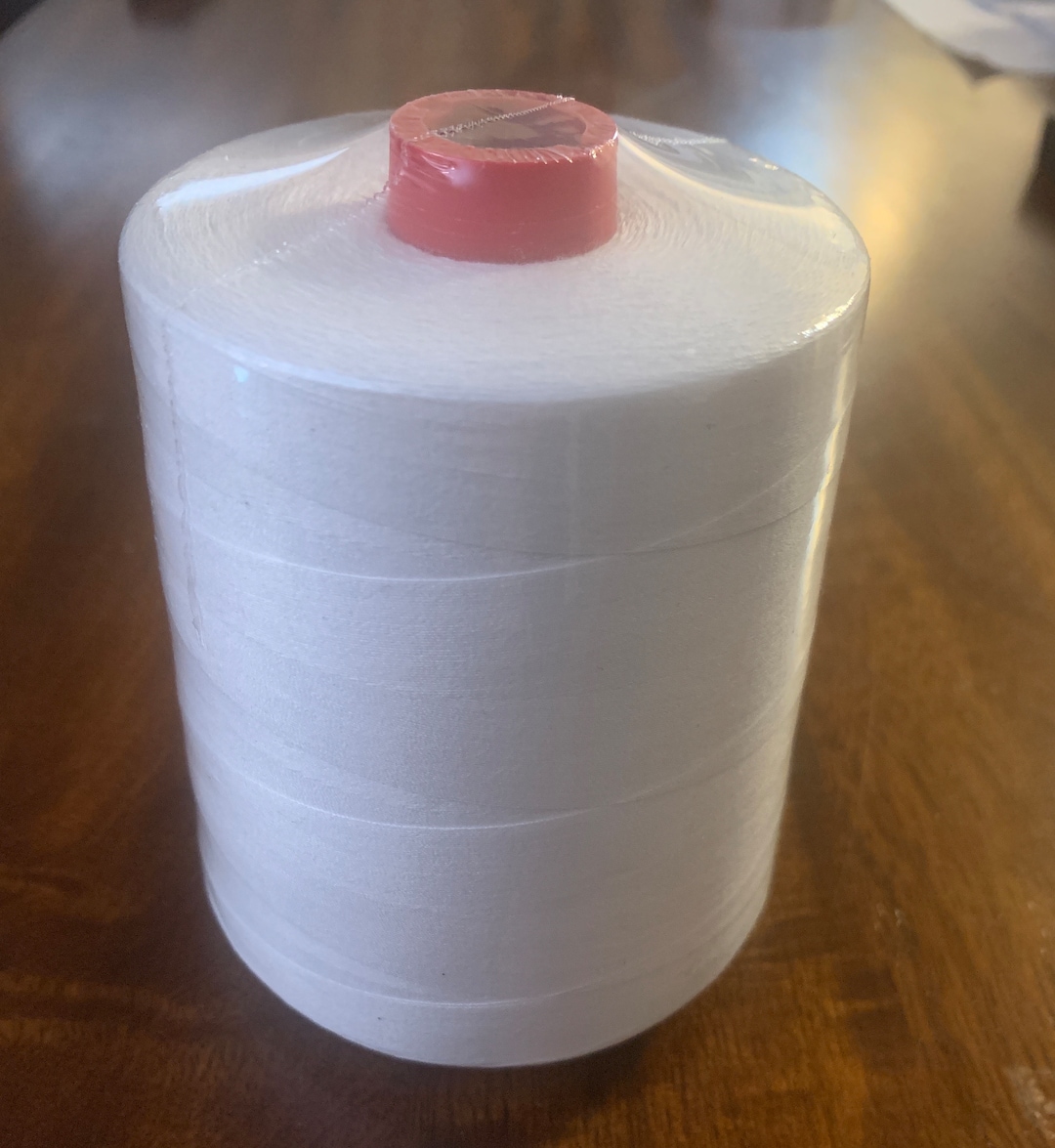 Cotton Thread, Sewing Thread White Cotton Mercerized Spool Length of ...