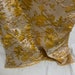 Metallic Floral Brocade Fabric - Yellow/gold - 57/58" Width - Design ...