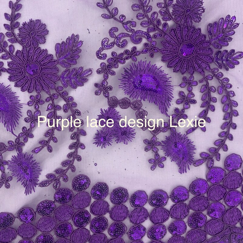 Purple Lace Fabric - Etsy
