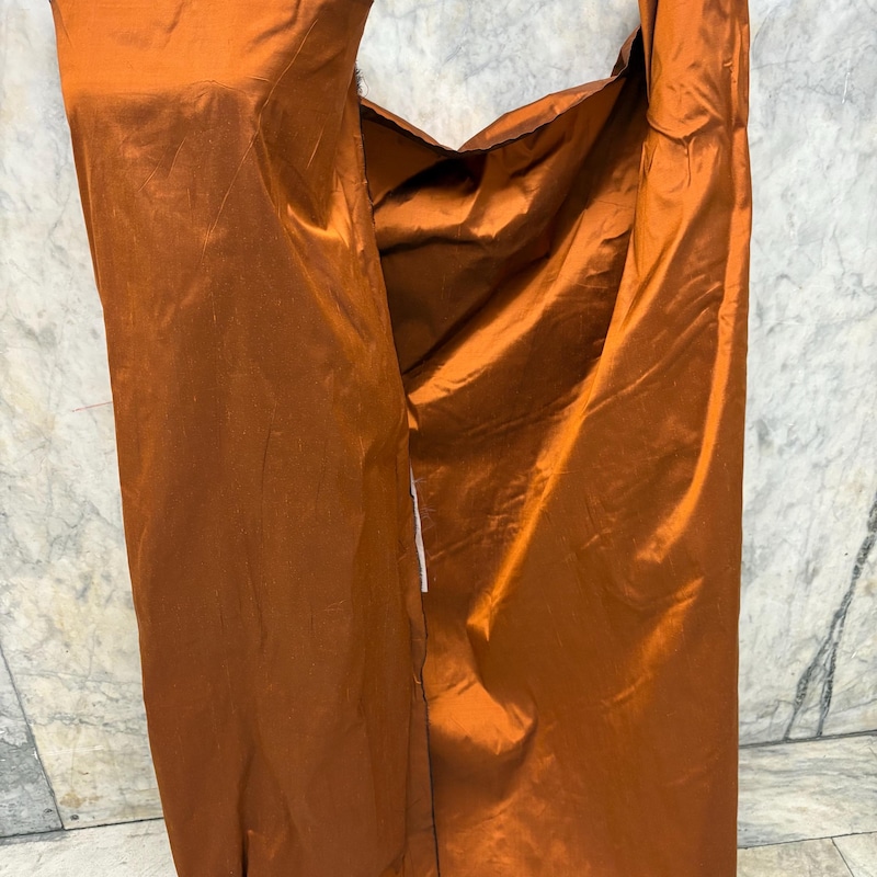 Rust Silk Taffeta Fabric - Etsy