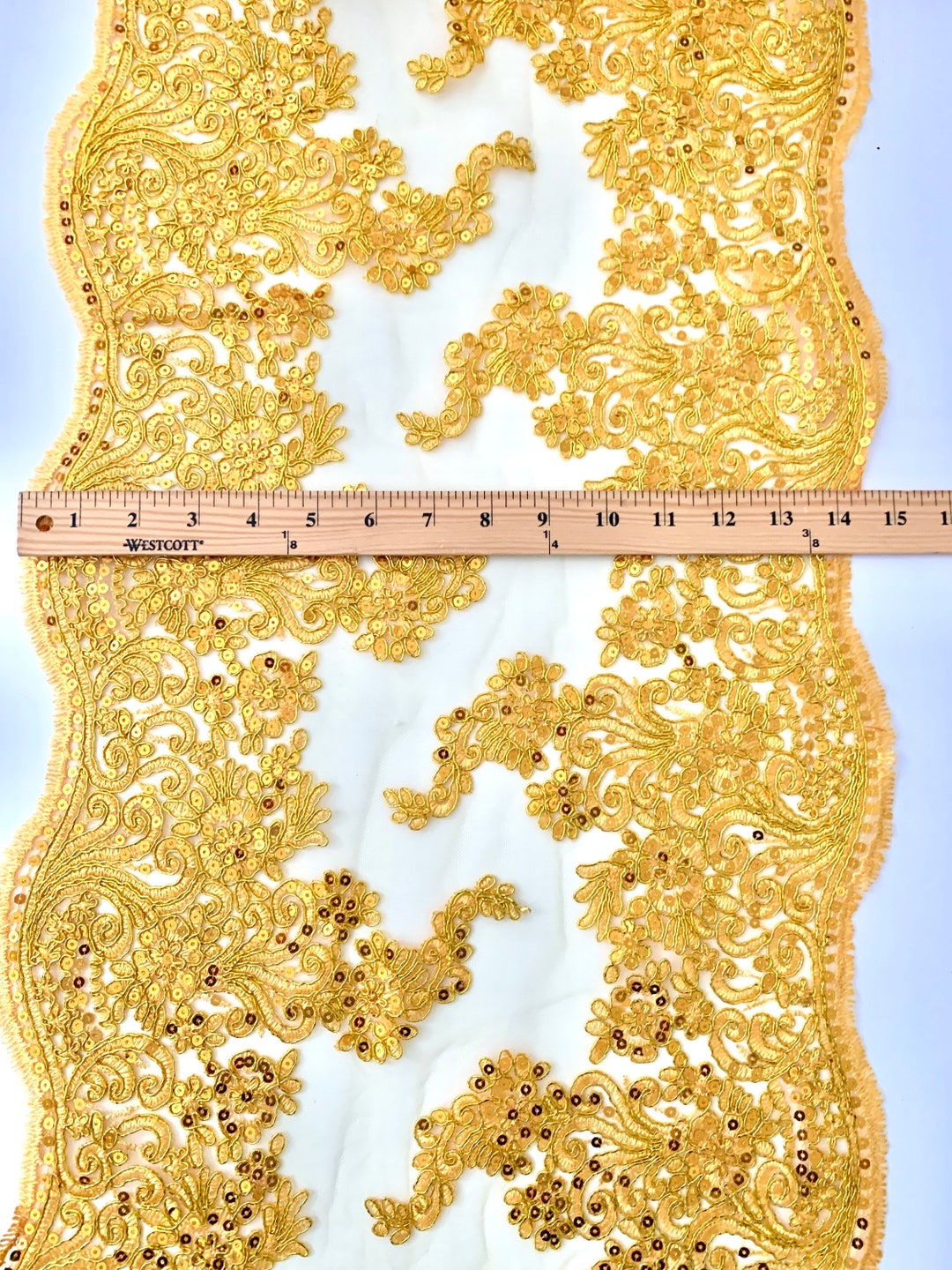 Yellow Color Lace 15” for Table Runner, - Etsy