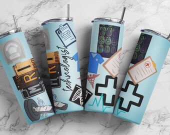 MRI Tech With Flair 20oz Tumbler, Mri Technologist Gift, Mri Tech Gift ...