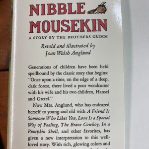 Nibble Nibble Mousekin : A Tale of Hansel and Gretel by Joan Walsh Anglund 1960s - Etsy