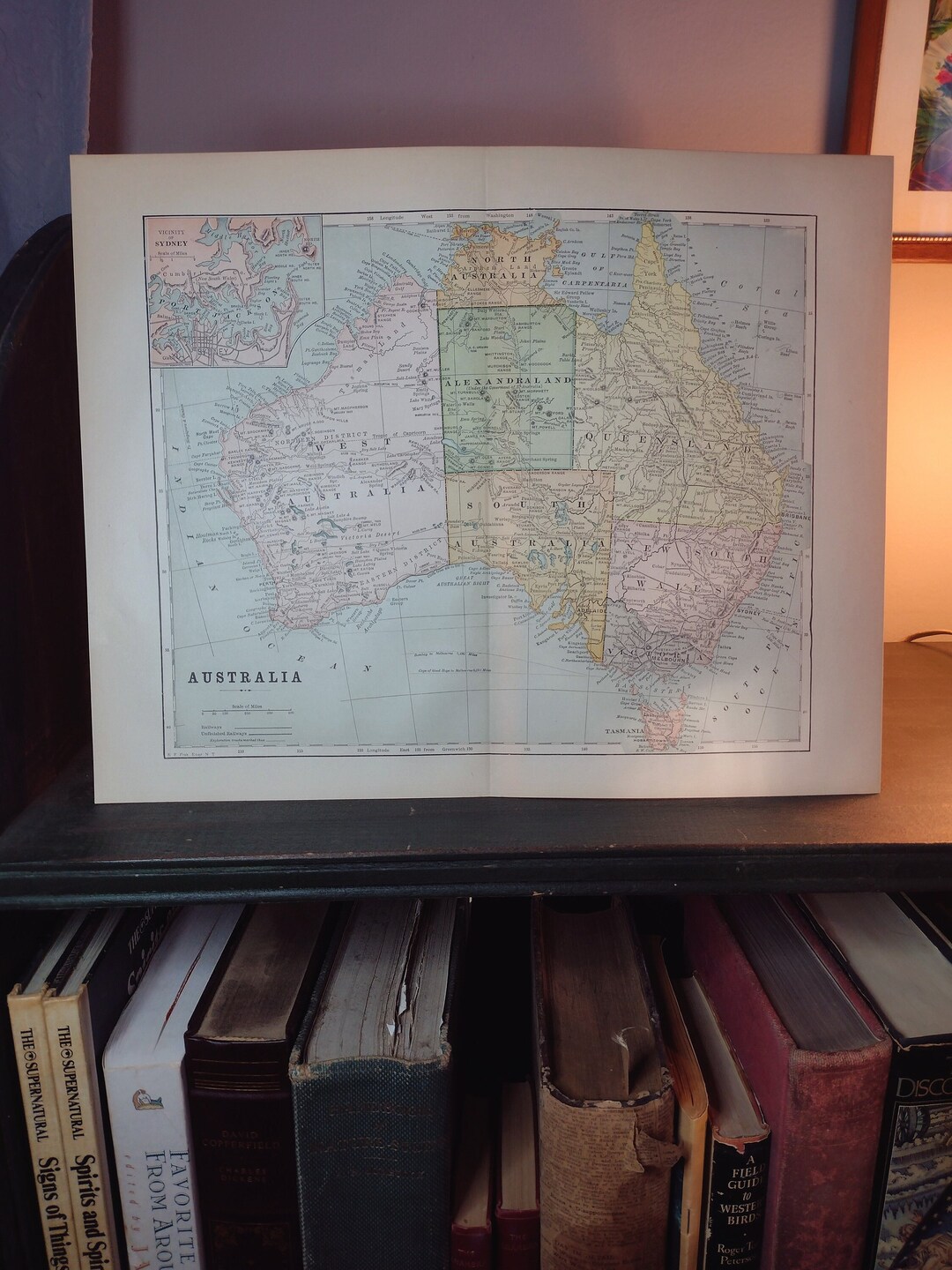 Australian Map,encyclopedia Print, Antique,1889, Original, Historical ...
