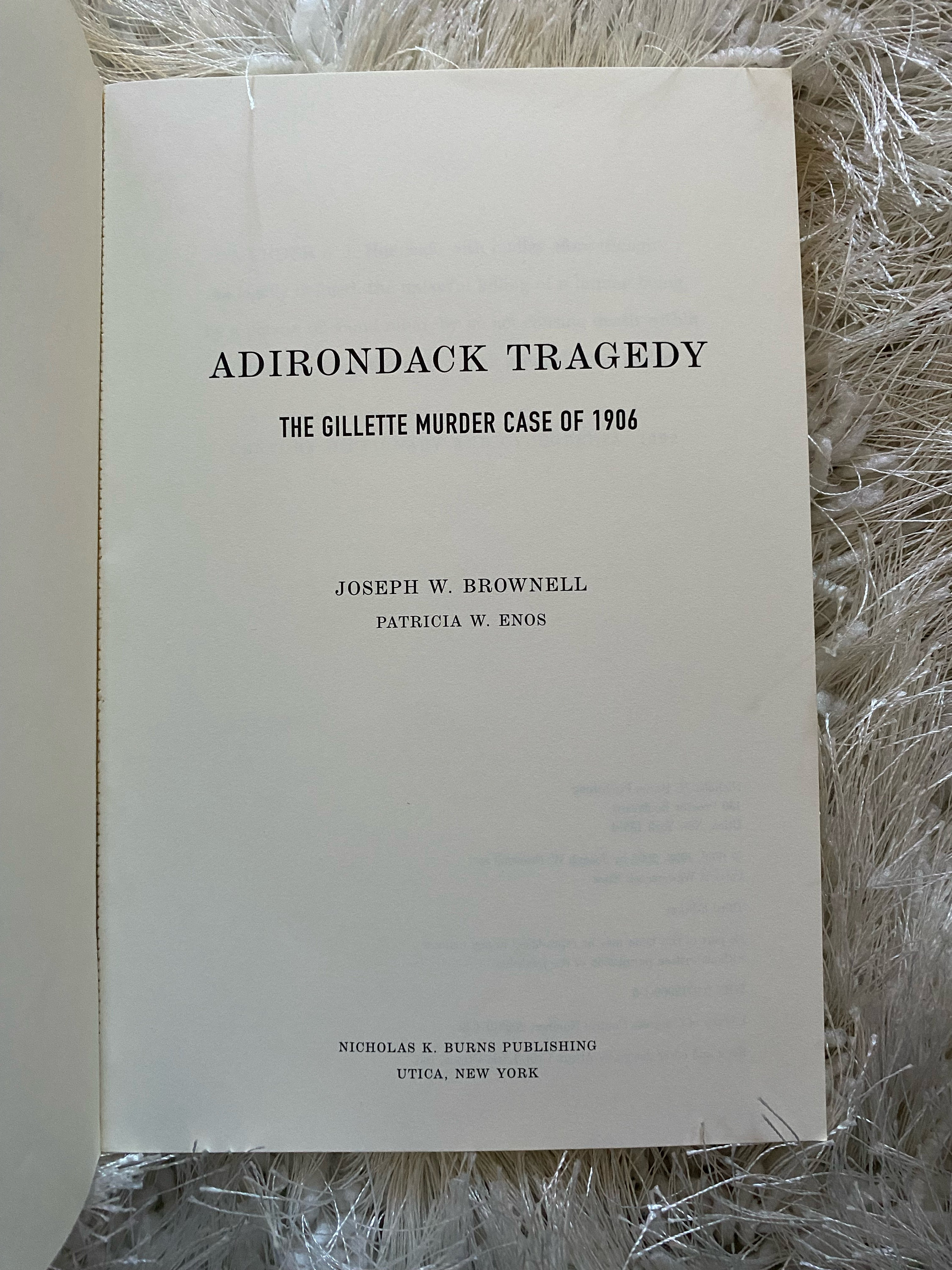 Adirondack Tragedy: the Gillette Murder Case of 1906 Paperback 2003 ...