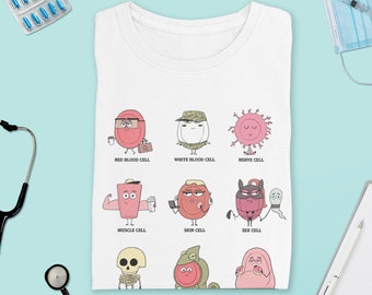 Blood Cells T Shirt - Etsy