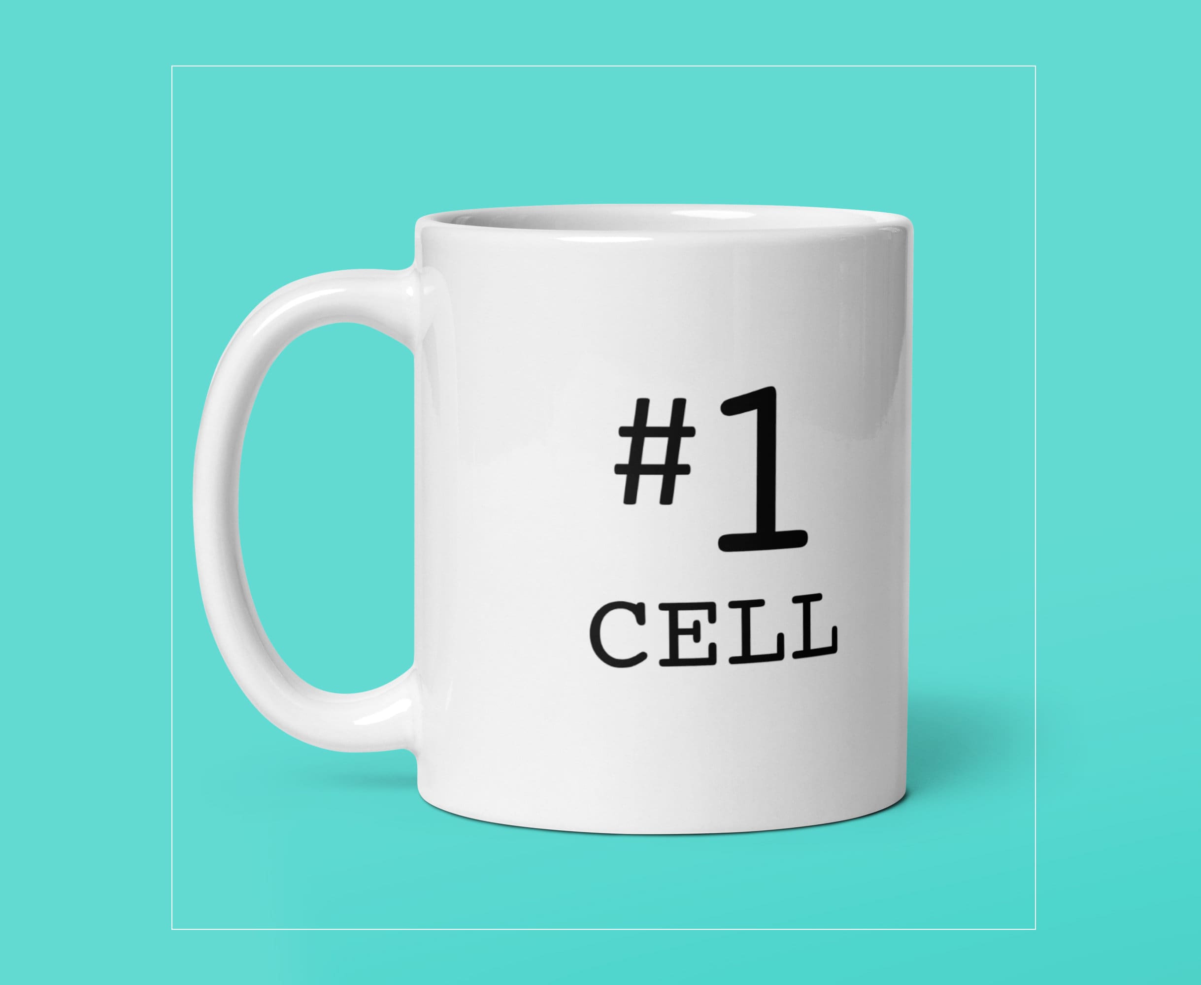 No.1 Cell Mug | Oncologist Gift, Cancer Patient, Cell Disease, Red ...