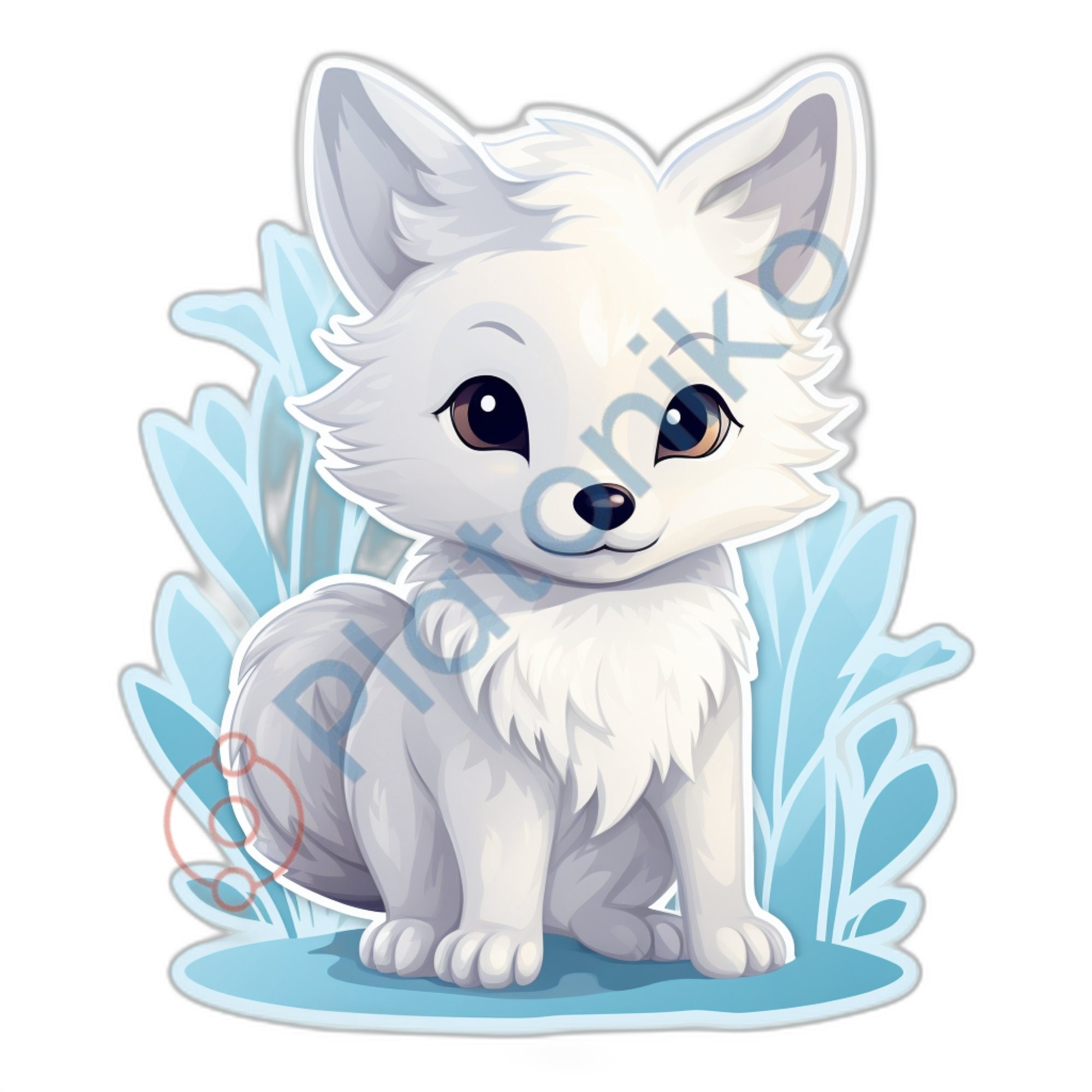 20 Cute Artic Fox Sticker High Quality Images Printable Stickers high ...