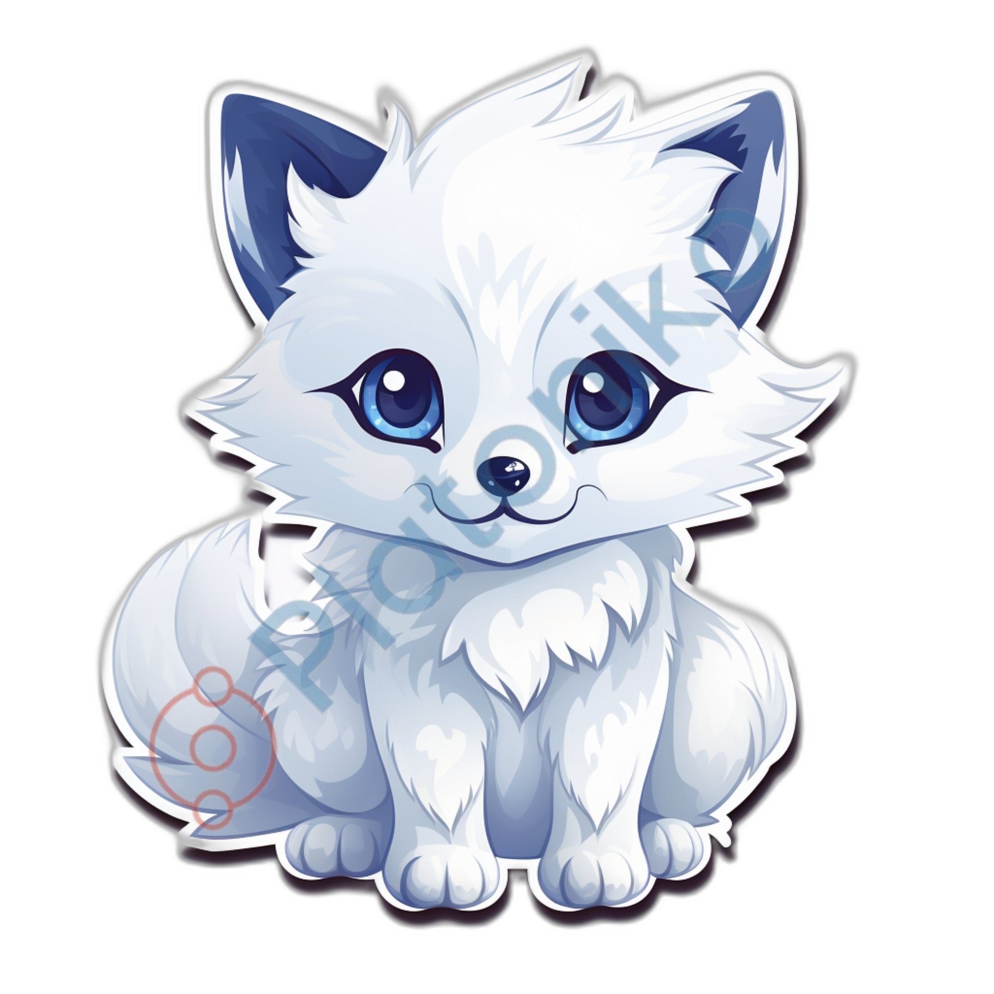 20 Cute Artic Fox Sticker High Quality Images Printable Stickers high ...