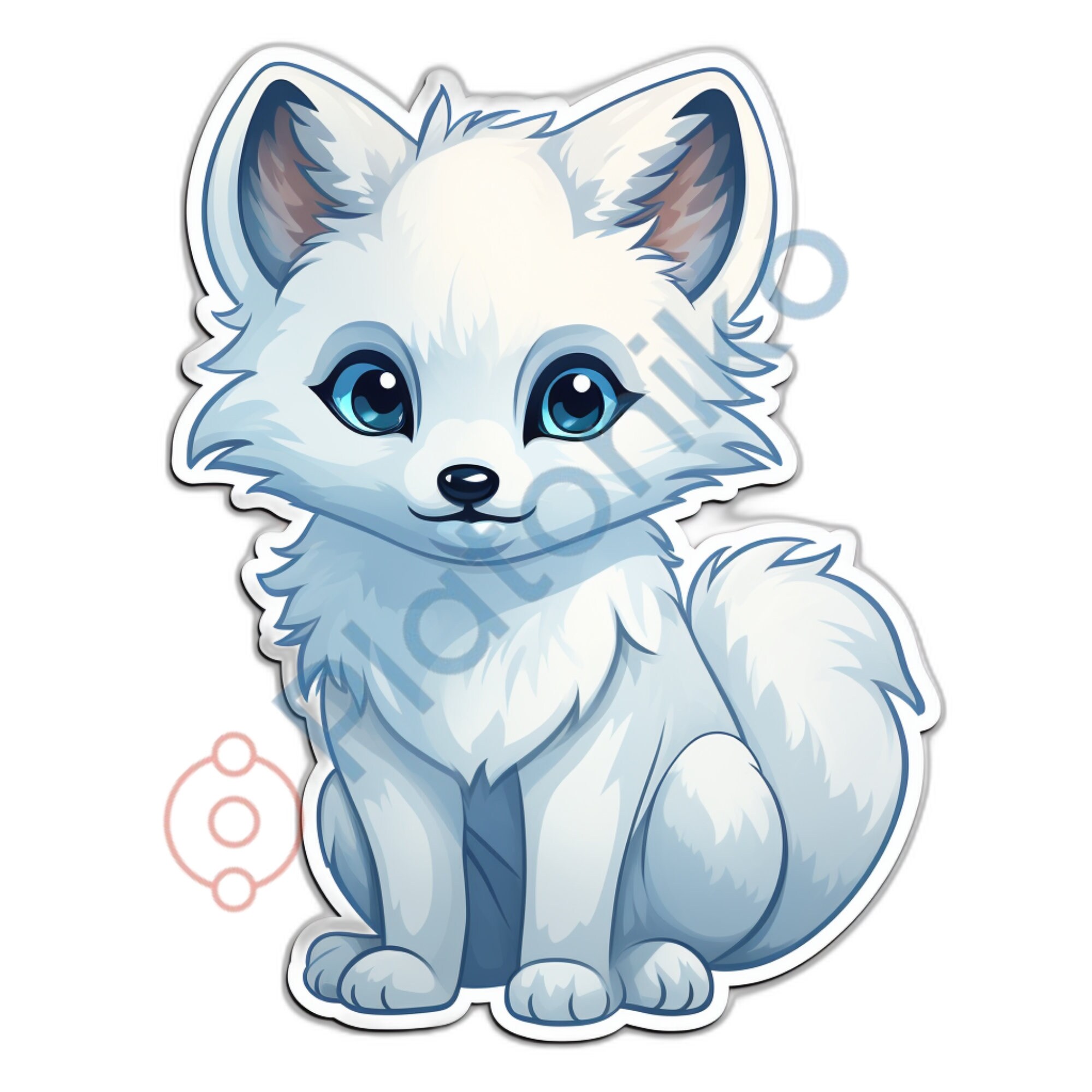 20 Cute Artic Fox Sticker High Quality Images Printable Stickers high ...