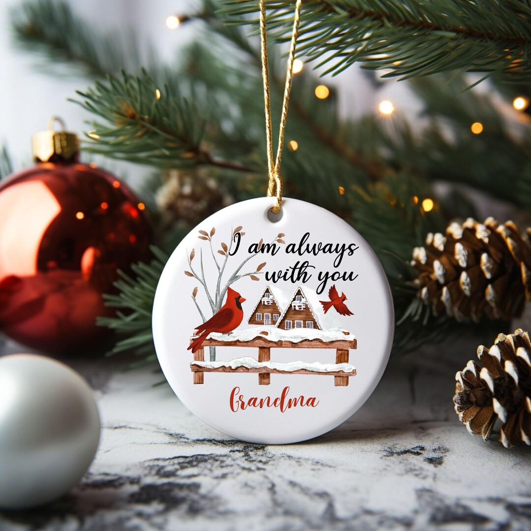 Cardinal Memorial Ornament, Personalized, Cardinal Christmas Ornament ...
