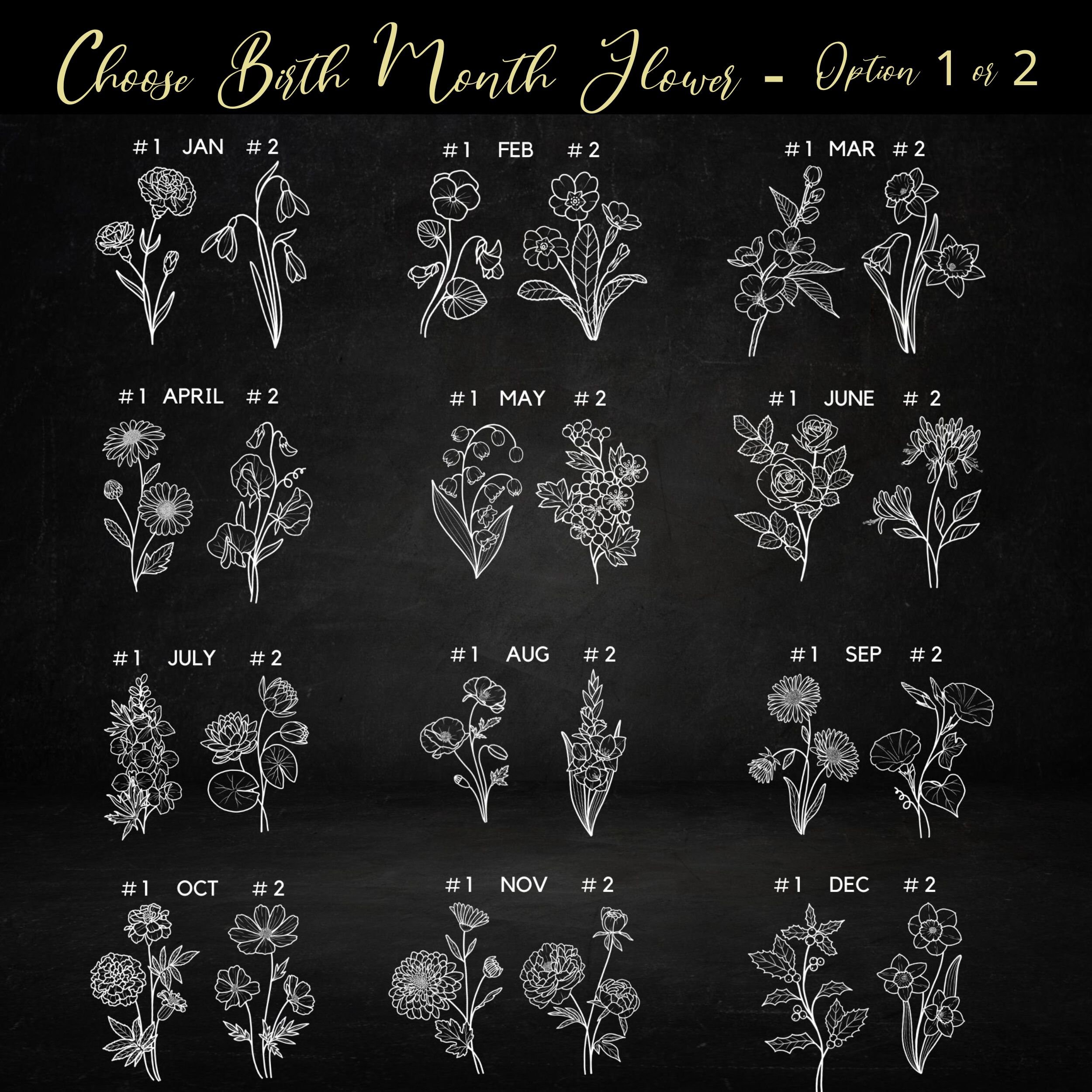 Birth Month Flower Gifts, Birth Flower Month Gifts, Birth Month Flower ...