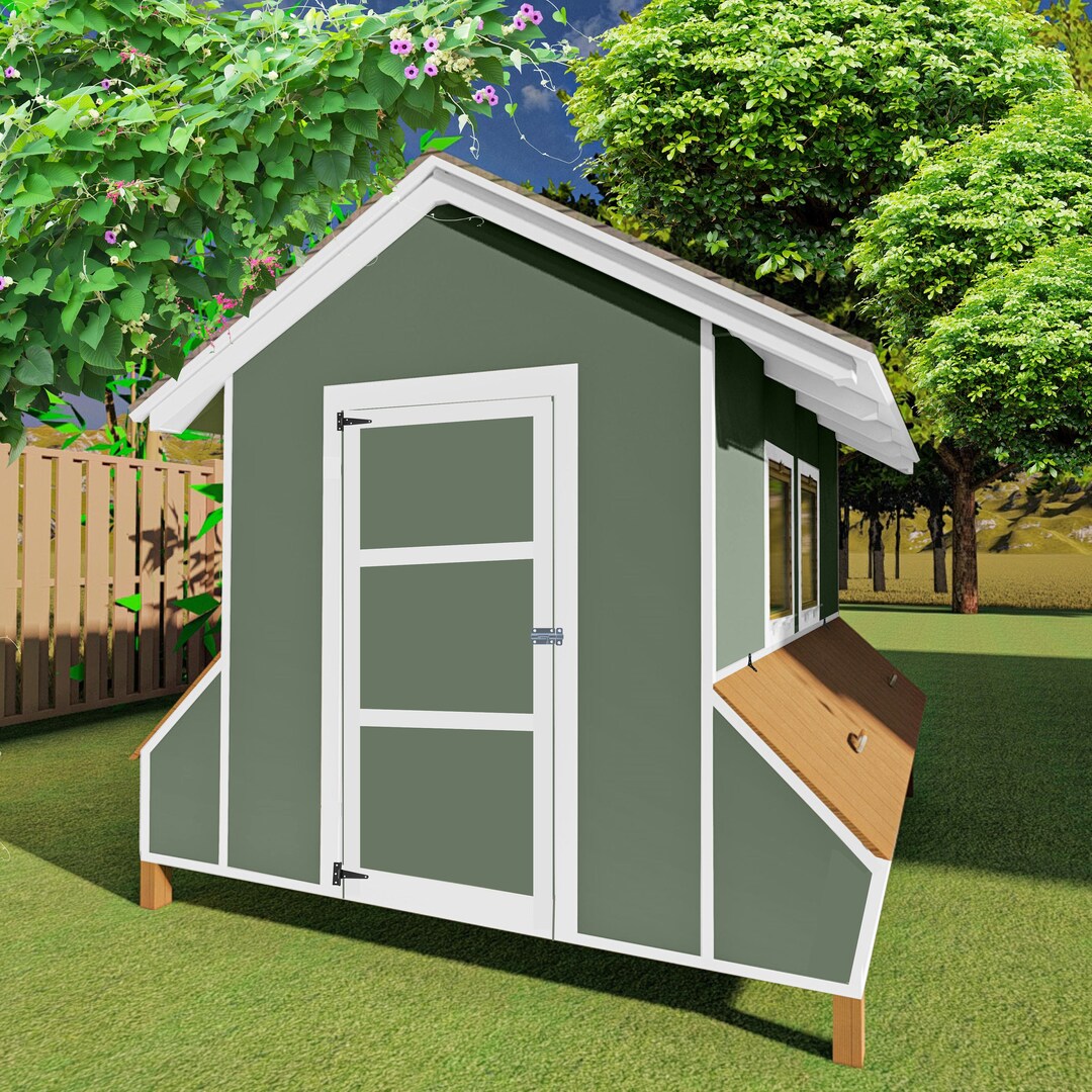 Chicken Coop Plans, Chicken Coop Plan With Storage, Chicken Coop Plans ...