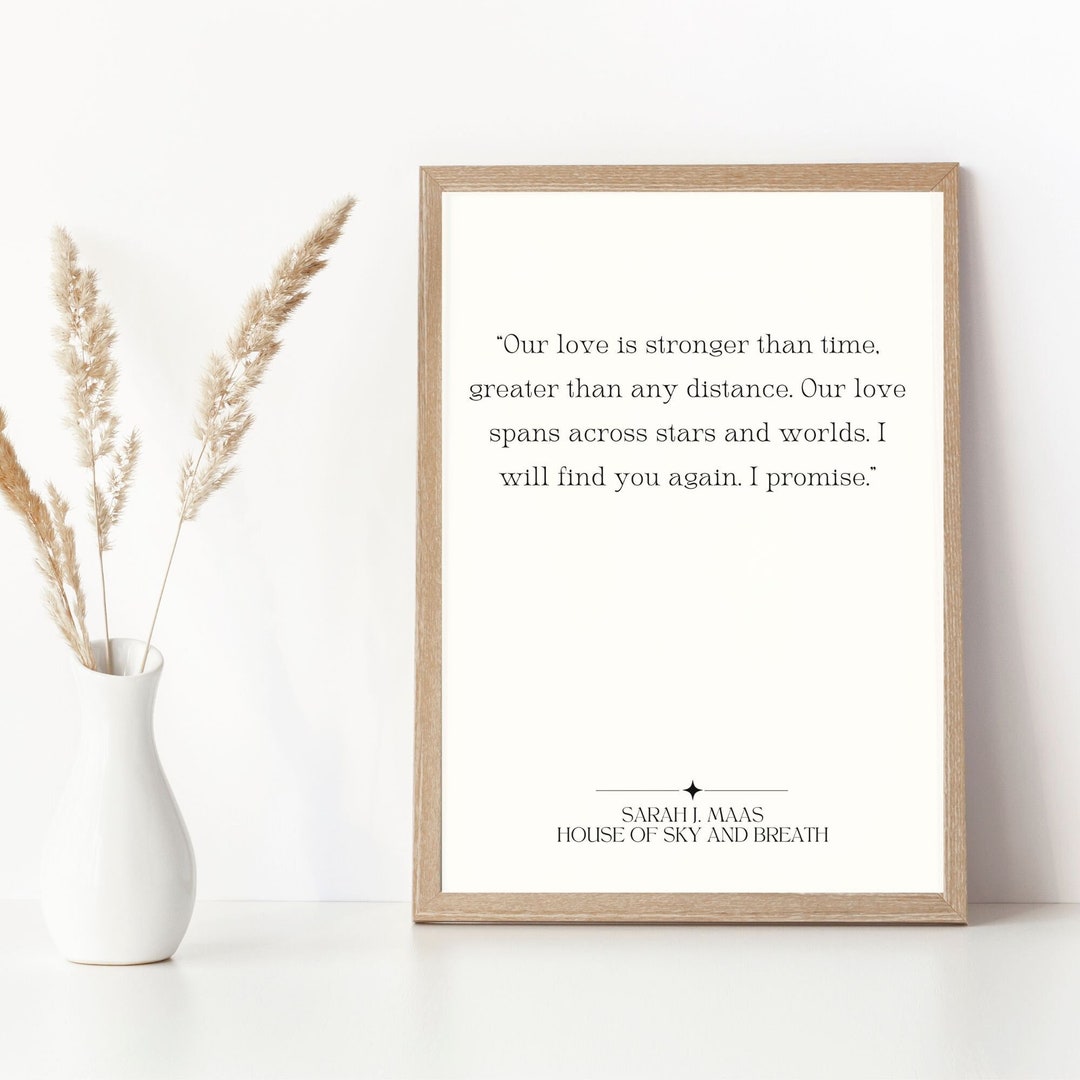 SJM Hunt Athalar Quote, Our Love is Stronger Than Time, Crescent City ...