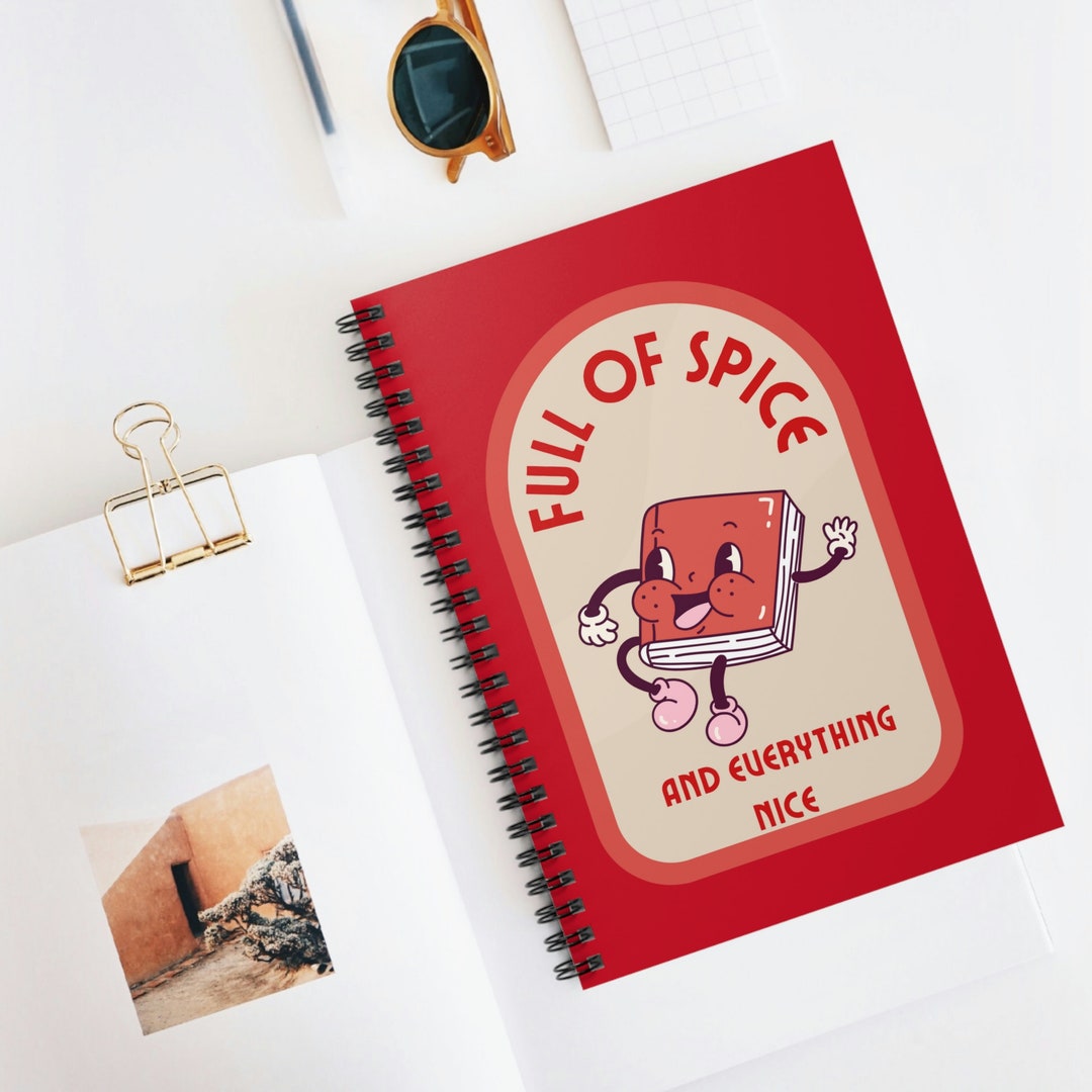 Spicy Book Lover Reading Journal Spiral Notebook Ruled Line - Etsy