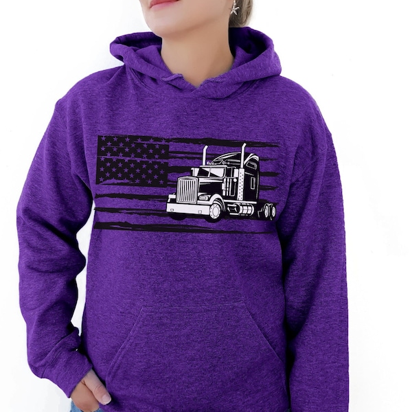 Semi Truck Hoodies - Etsy