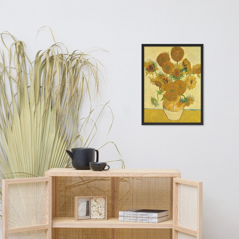 Vincent Van Goghs Sunflowers (ca. 1888) Framed Print - Etsy