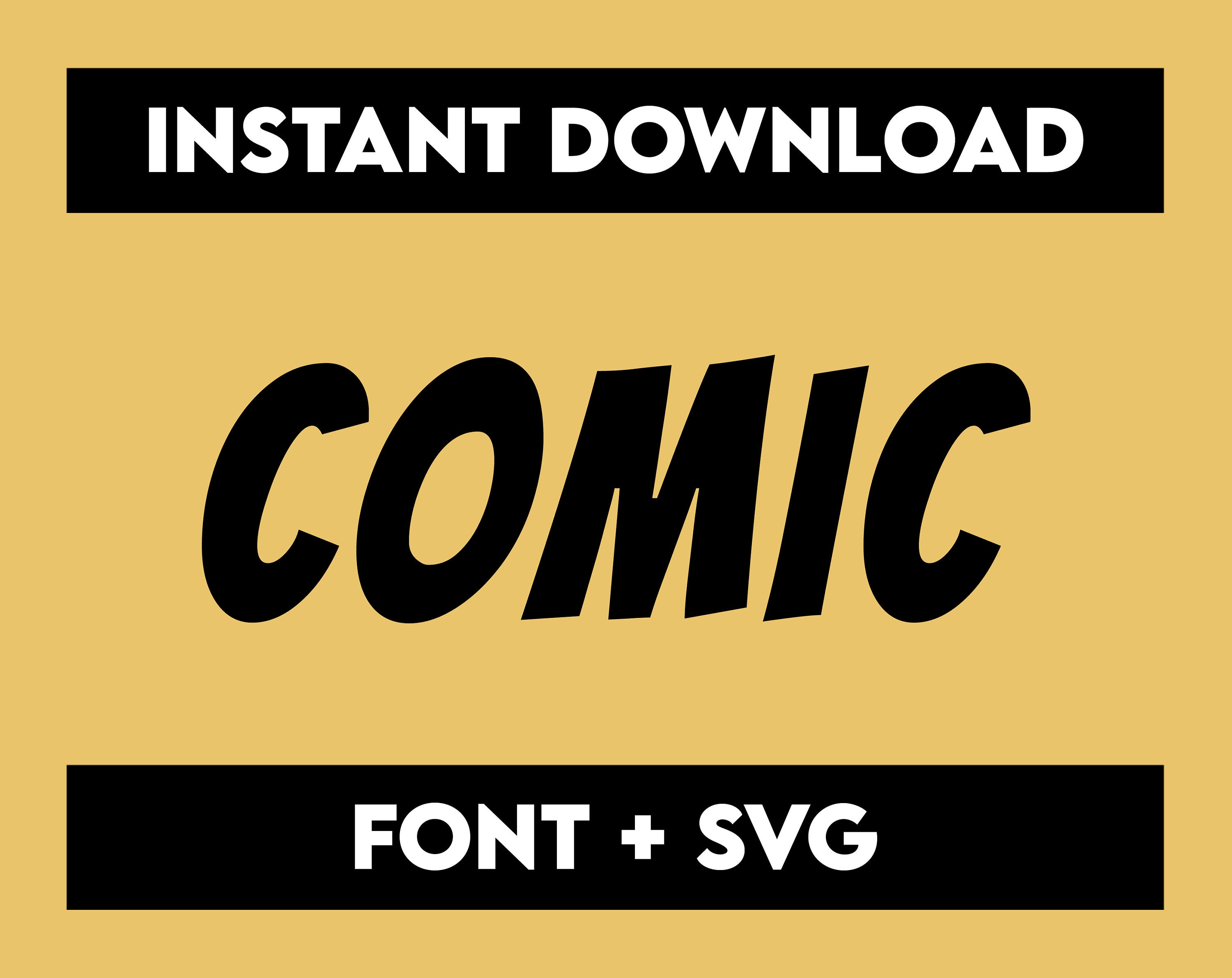 Comic Font Comic Book Font Vector Font ABC Alphabet - Etsy Canada