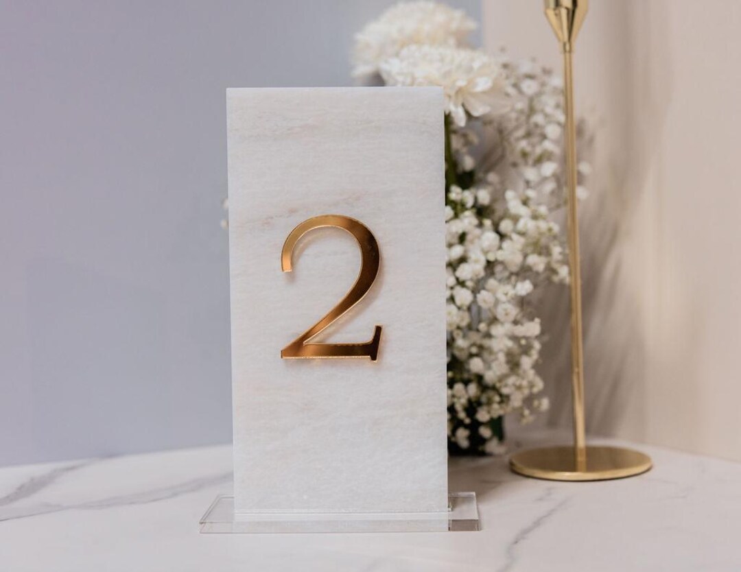 Marble Table Numbers, Table Numbers, Stone Table Numbers, Wedding Table ...