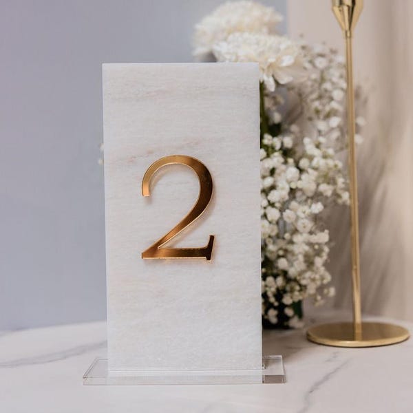 Stone Table Numbers - Etsy