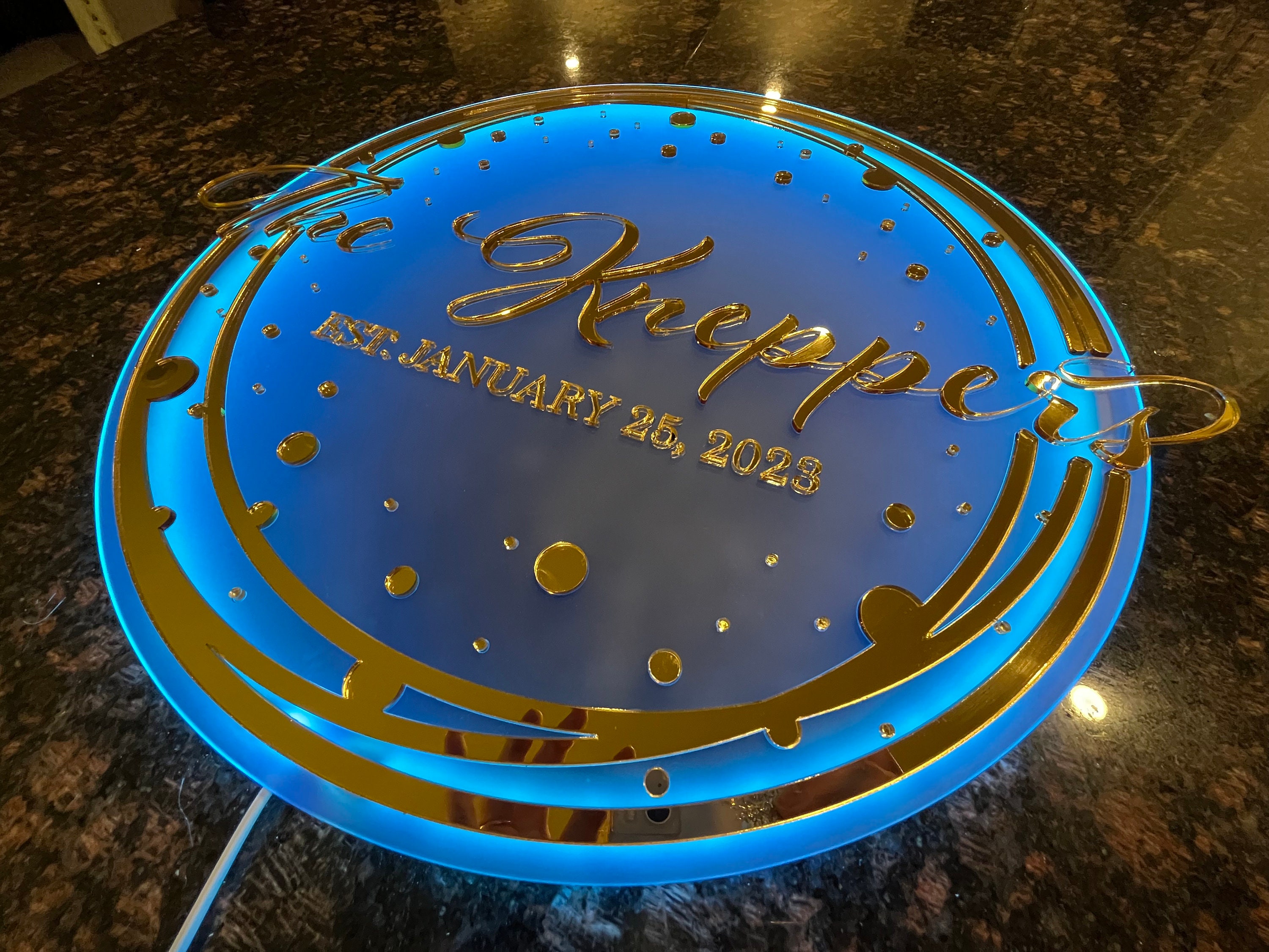 Neon Wedding Sign, Neon Bar Sign, Personalized Wedding Decor, Acrylic ...