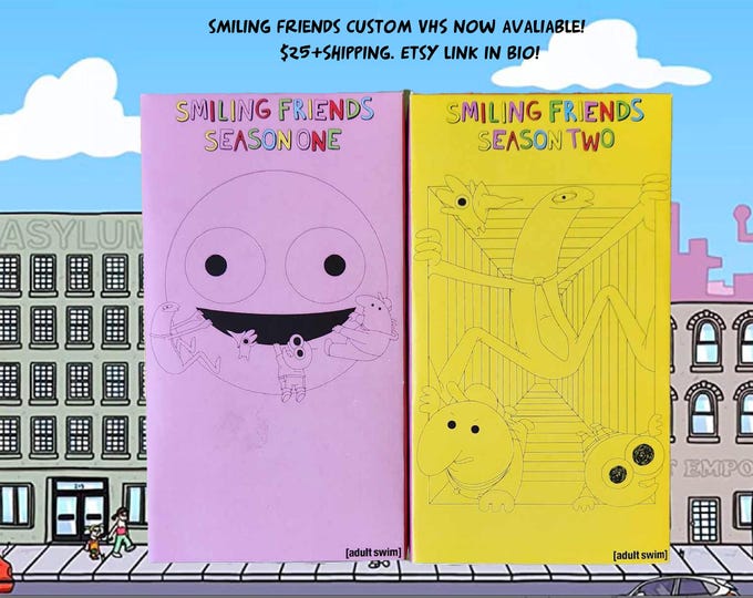 Smiling Friends Fully Playable Custom VHS - Etsy