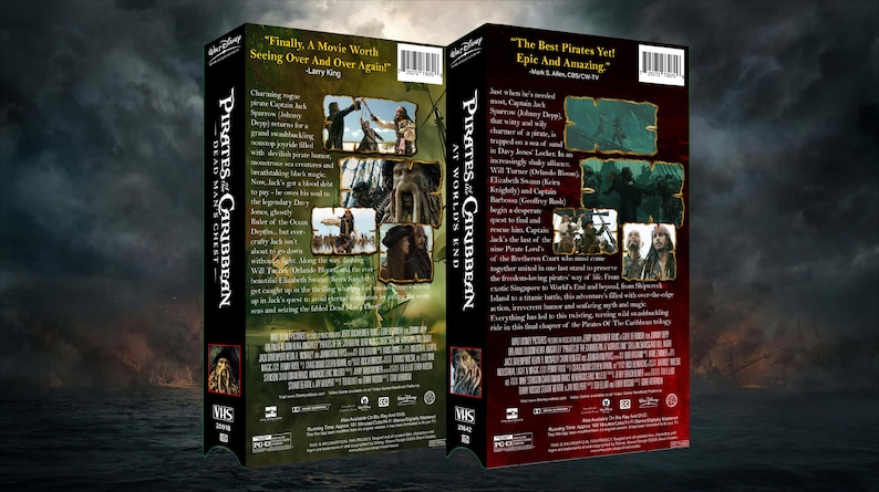 Pirates of the Caribbean Fully Playable VHS - Etsy