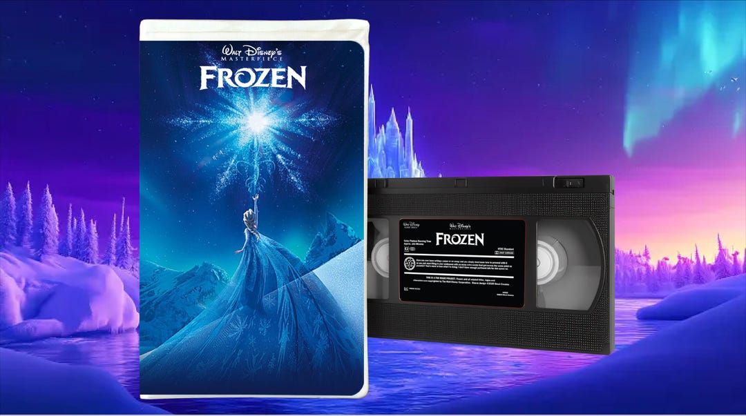 Frozen Fully Playable Custom VHS - Etsy