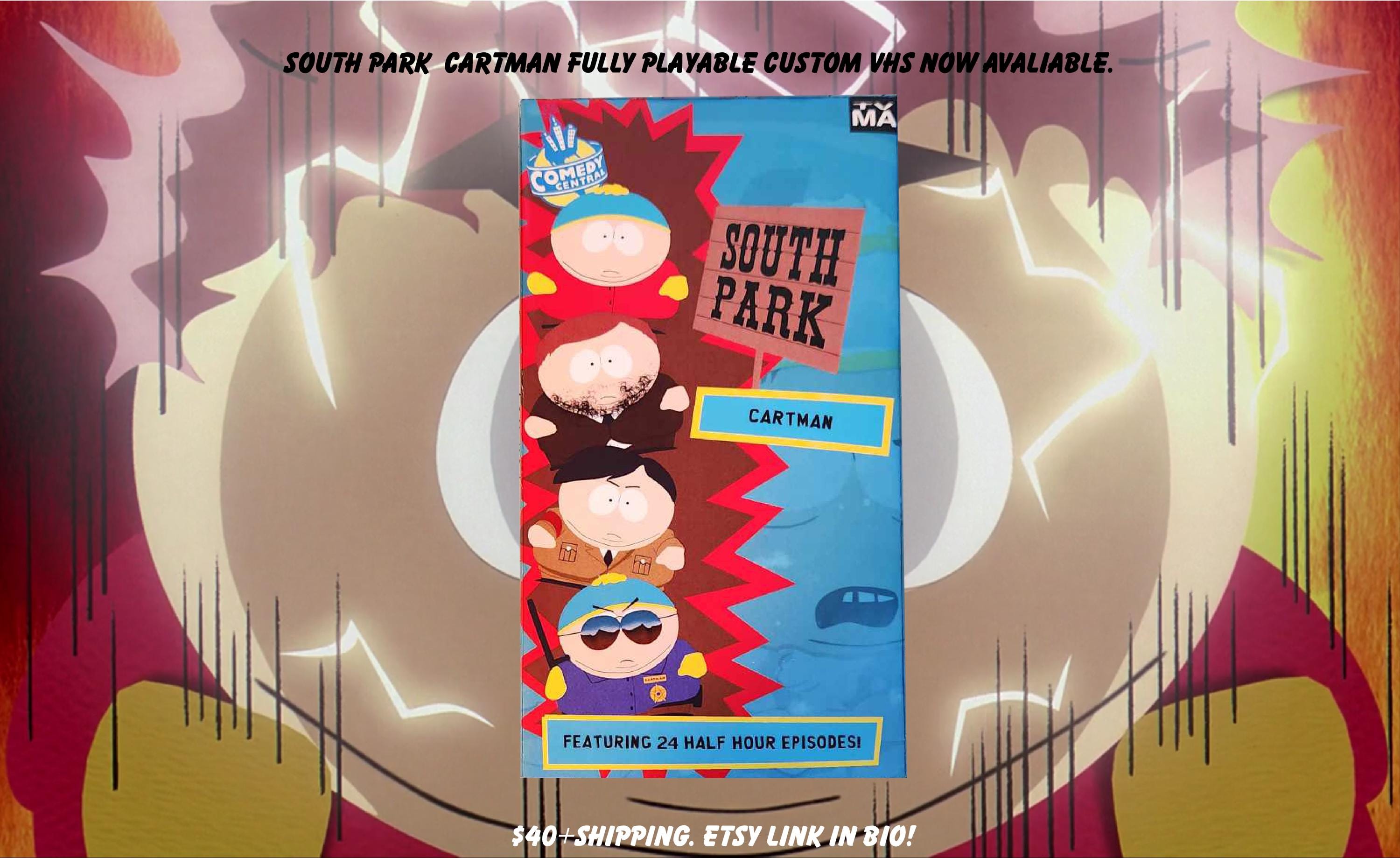 South Park Volume Cartman Fully Playable VHS - Etsy