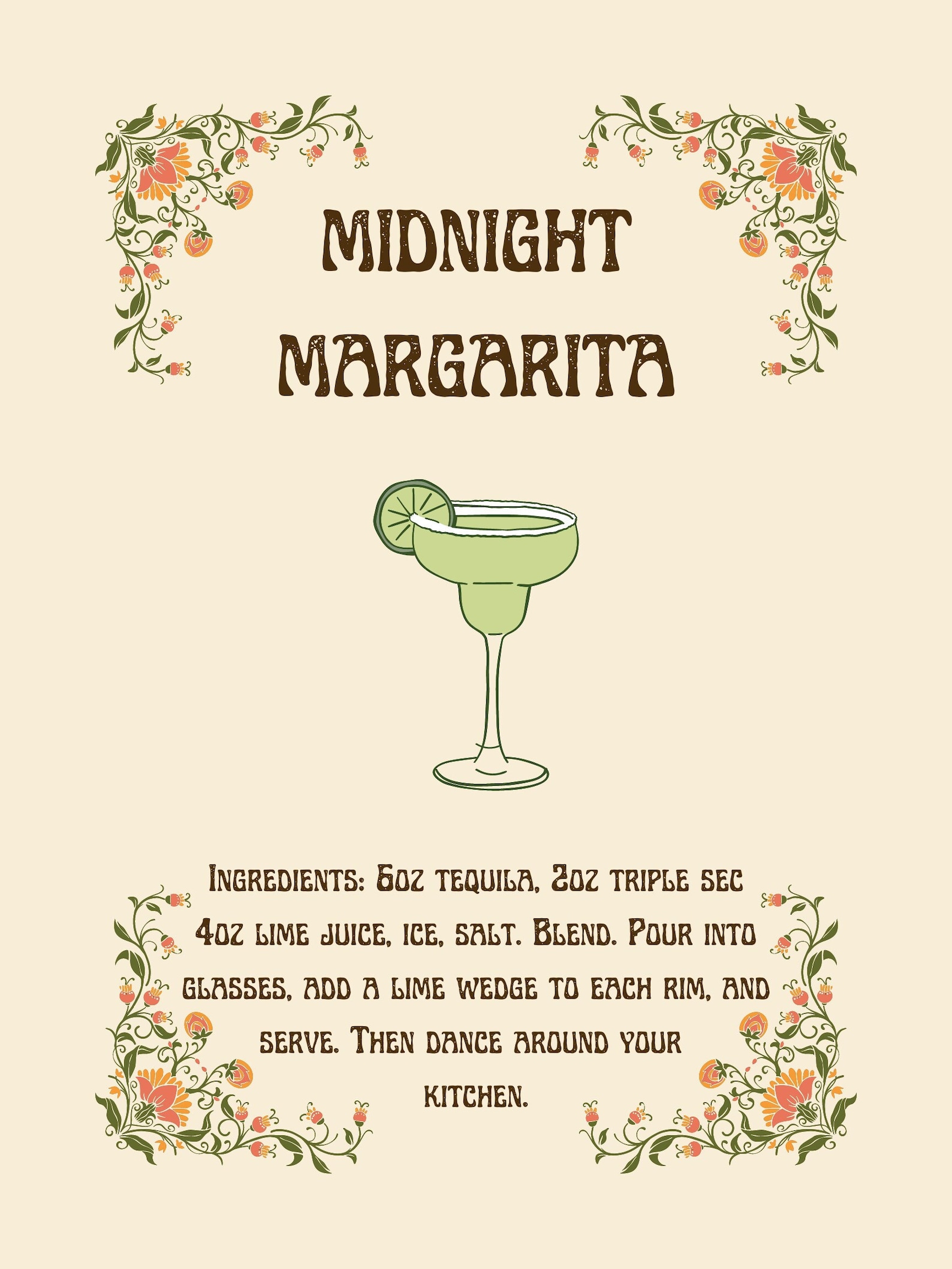 Practical Magic Midnight Margarita DIGITAL PRINT - Etsy